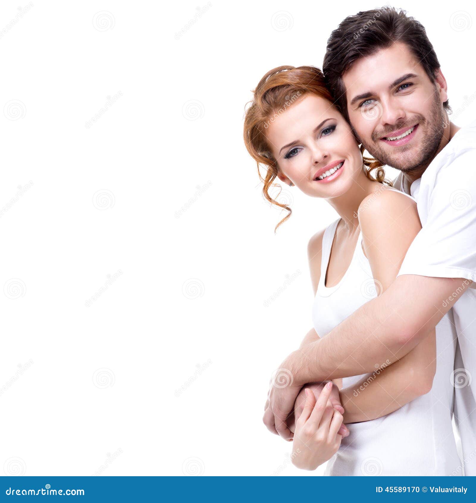 Cheerful Happy Young Couple. Stock Photo - Image of beautiful ...