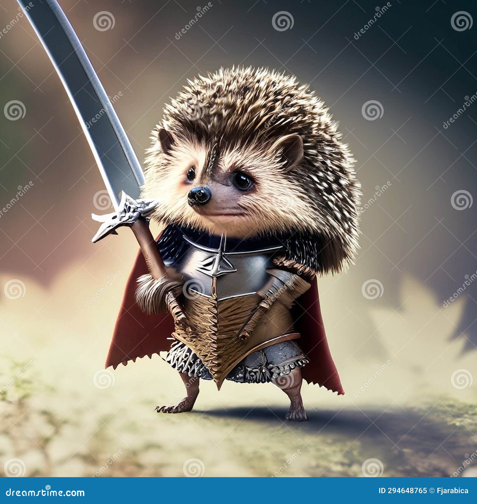 Cheerful hedgehog stock illustration. Illustration of poster - 294648765
