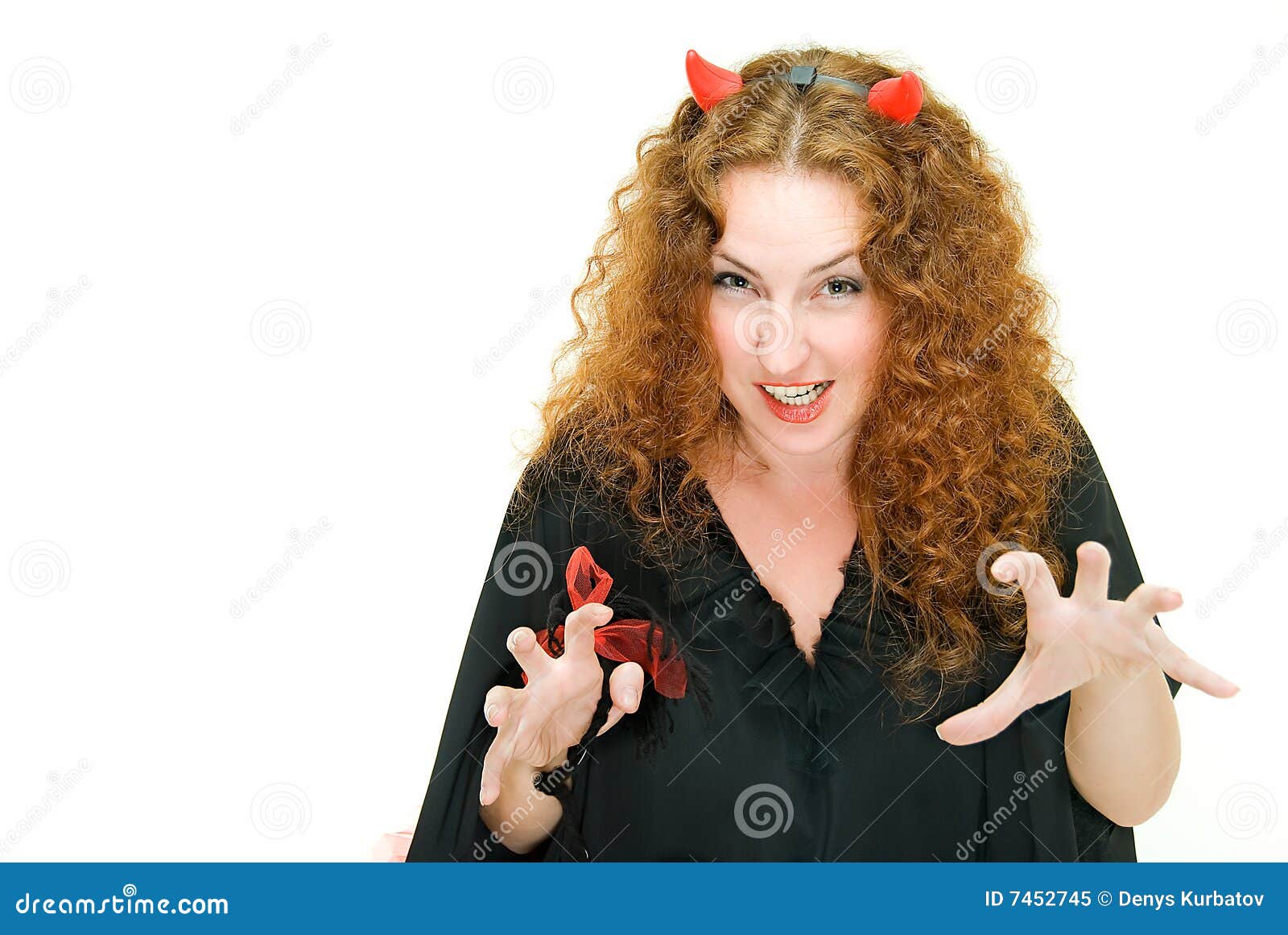 Cheerful imp stock image. Image of demonic, eyes, beautiful - 7452745