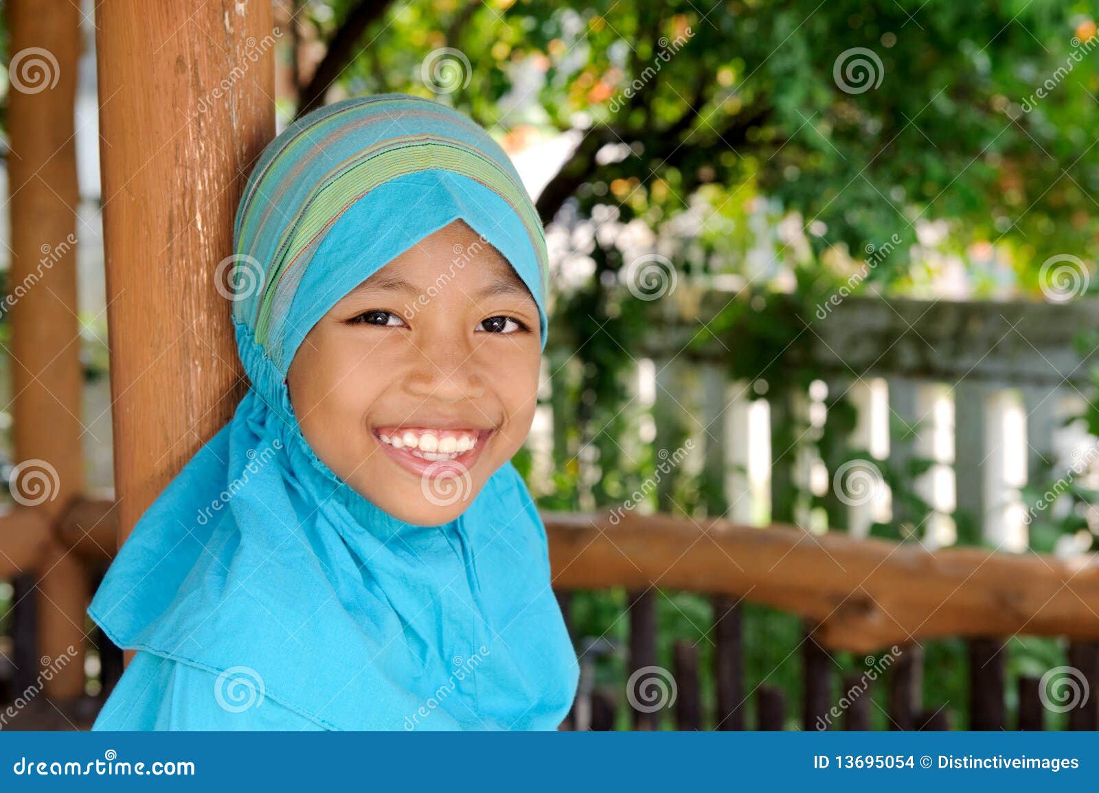 Cheerful Indonesian Girl stock photo. Image of outdoor - 13695054
