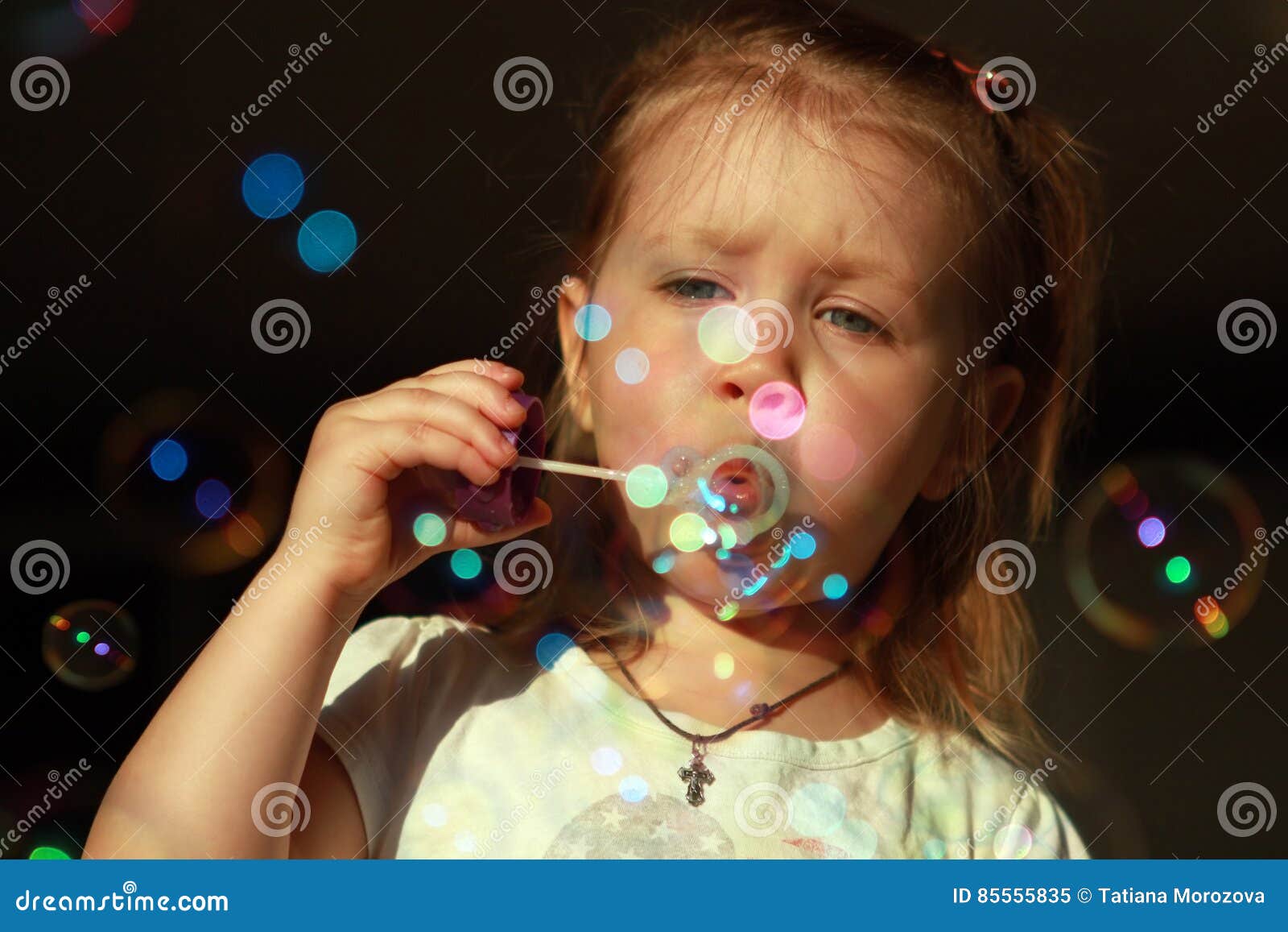 Cheerful Inflates Soap Bubbles Stock Image - Image of summer, inflates ...