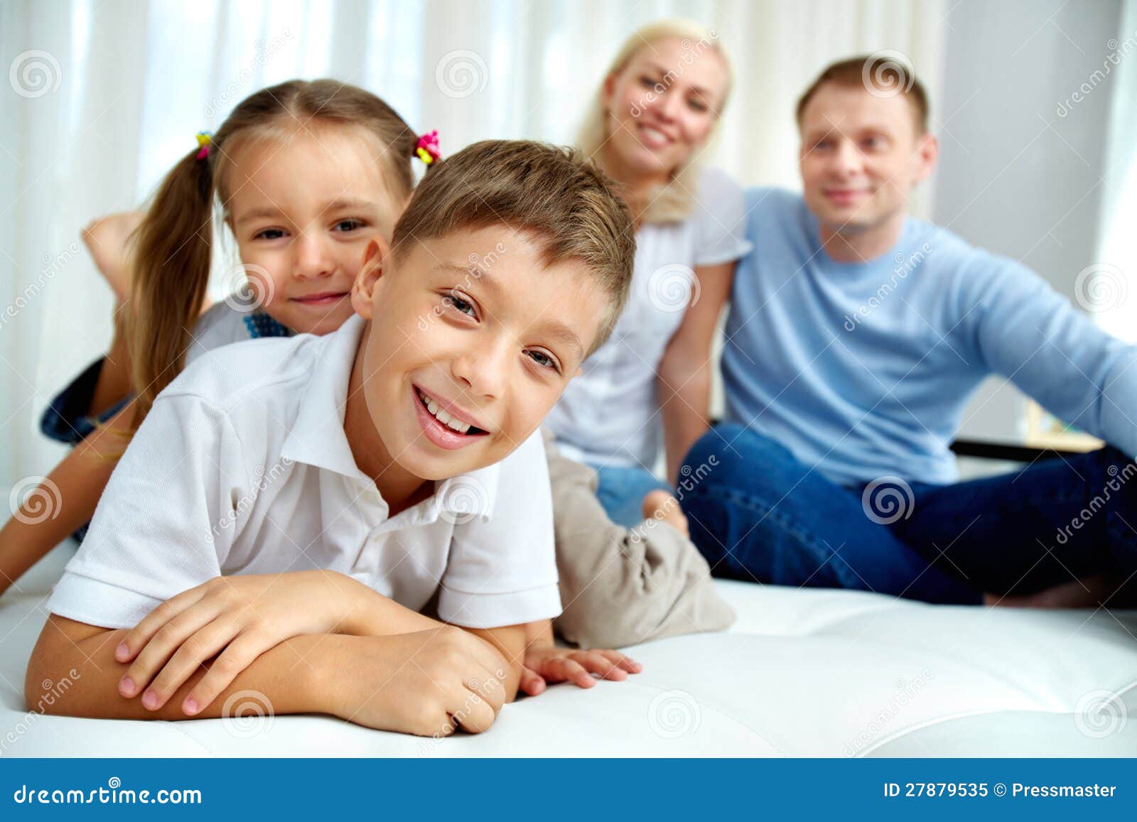 Cheerful kids stock image. Image of father, daughter - 27879535