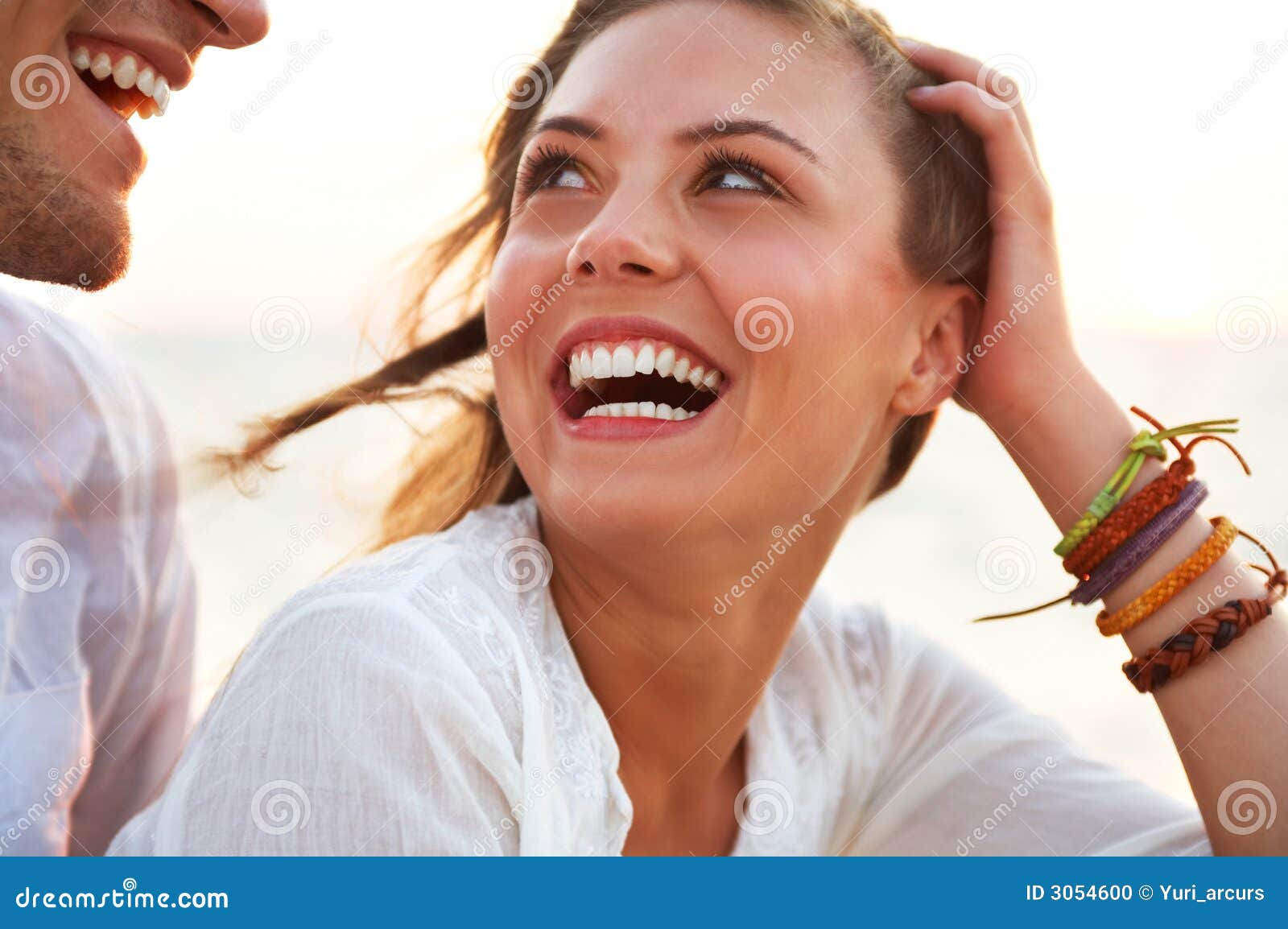 Cheerful and Laughing Couple Stock Photo - Image of love, laughing: 3054600