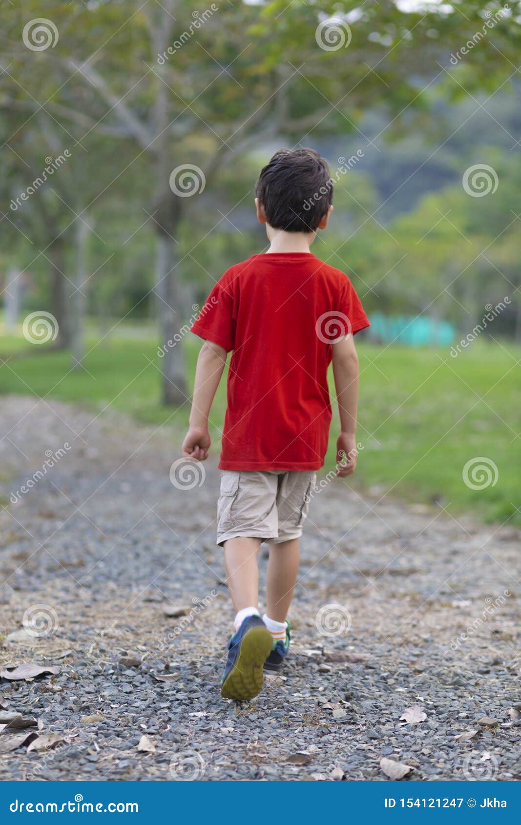Cheerful Little Boy Walking Stock Image - Image of concept, lifestyle ...