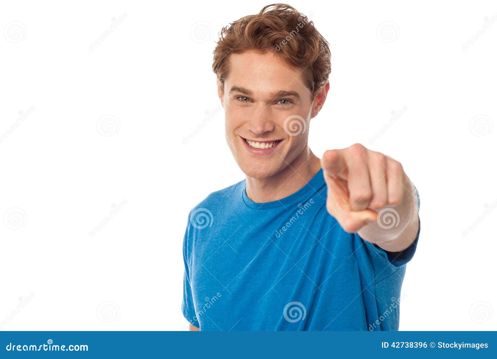 Cheerful Man Pointing Towards Camera Stock Photo - Image of smiling ... Cheerful Man Pointing Towards Camera Stock Photo - Image of smiling ...