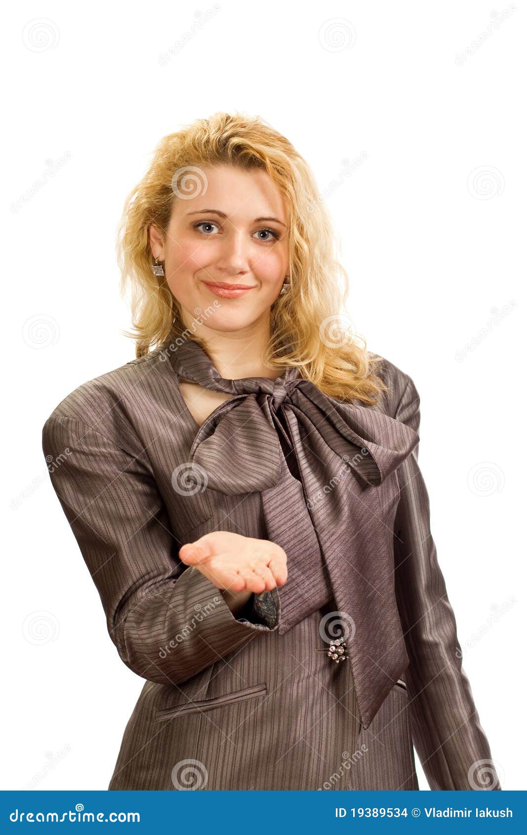 Cheerful nice girl, hands stock photo. Image of caucasian - 19389534