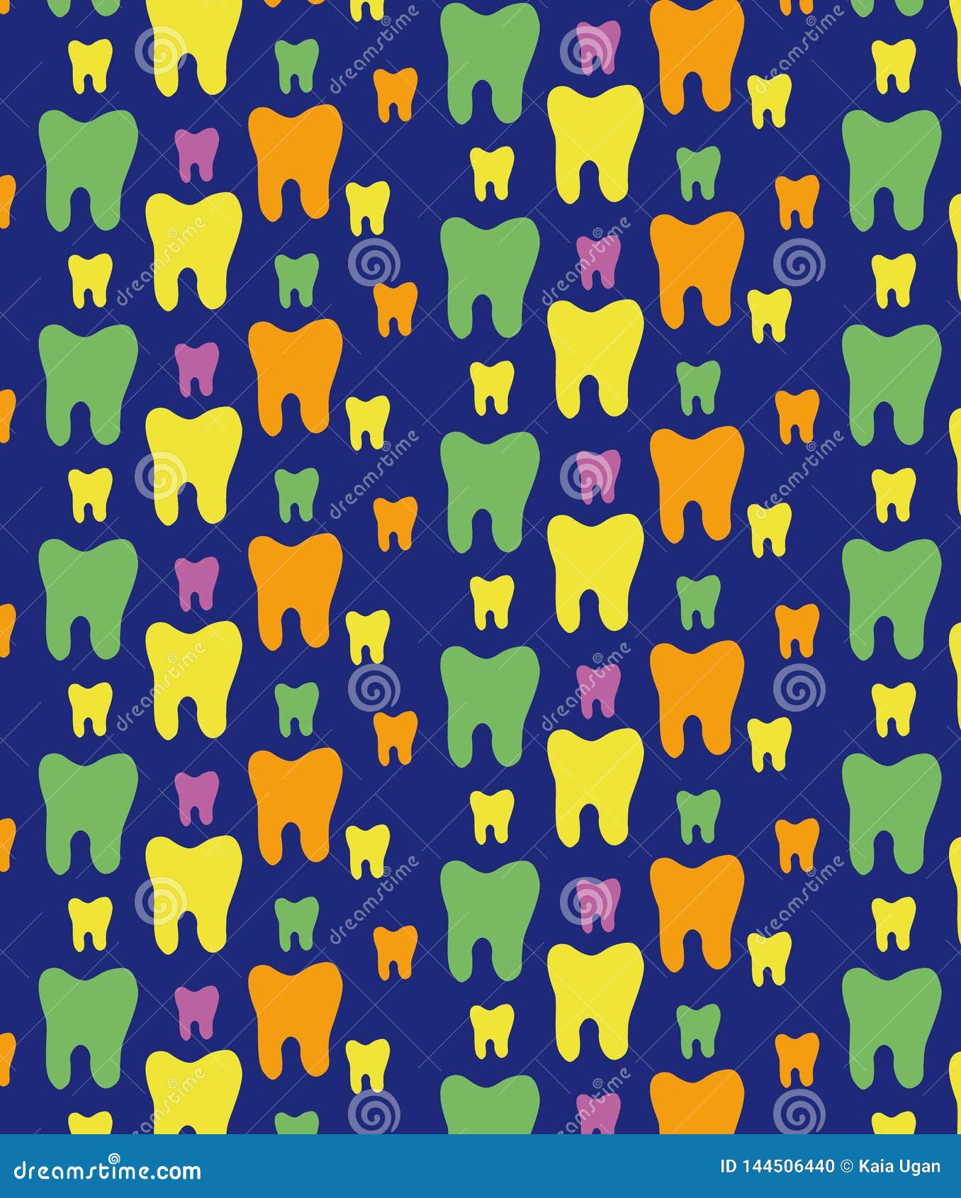 Cheerful Pattern of Multi-colored Teeth . Beautiful Texture Stock ...