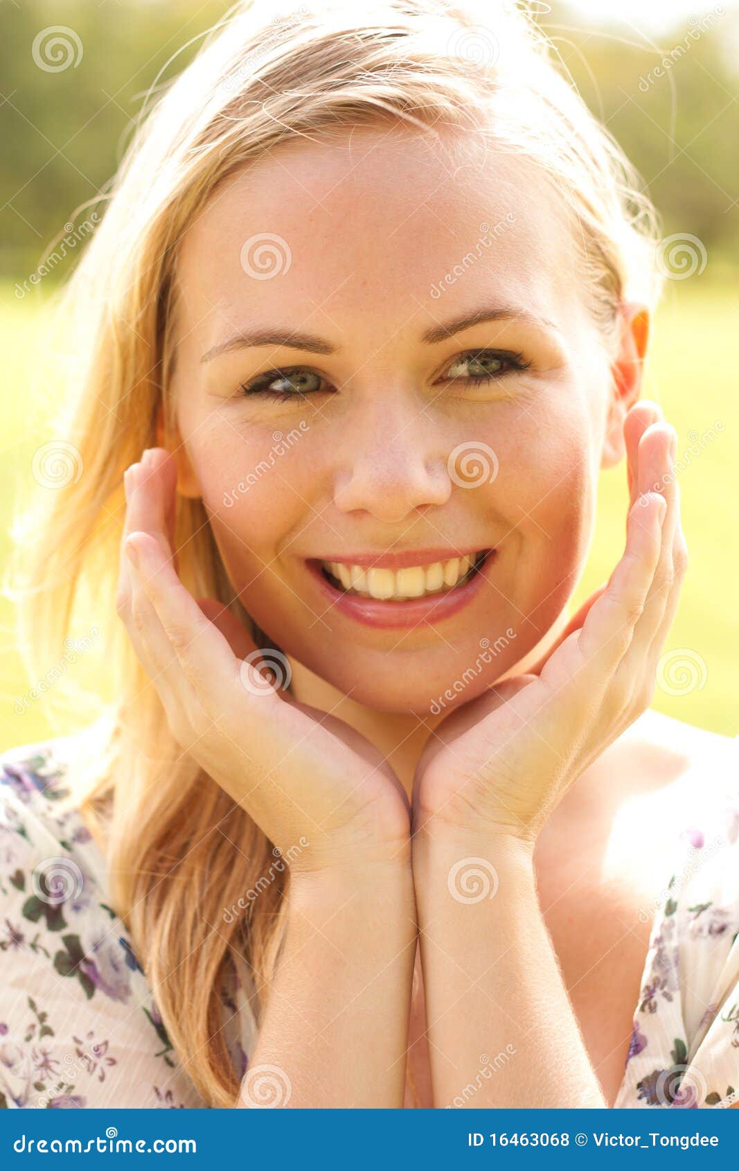 Cheerful portrait stock photo. Image of head, green, alone - 16463068