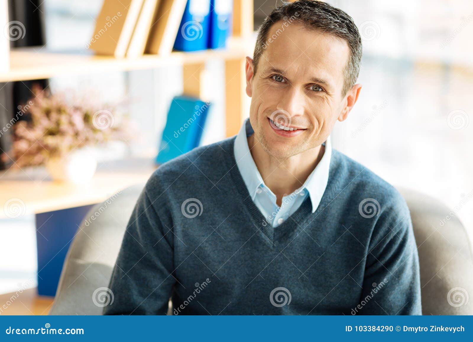 Cheerful Positive Man Smiling Stock Photo - Image of delighted, male ... Cheerful Positive Man Smiling Stock Photo - Image of delighted, male ...