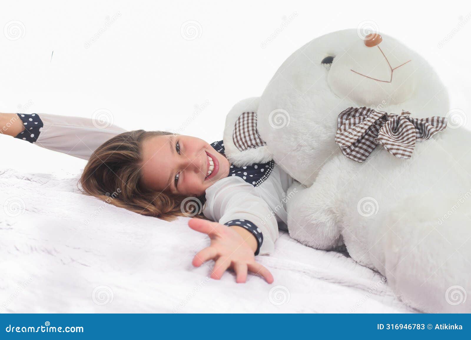 Cheerful Preteen Girl with Teddy Bear Stock Image - Image of small ... Cheerful Preteen Girl with Teddy Bear Stock Image - Image of small ...