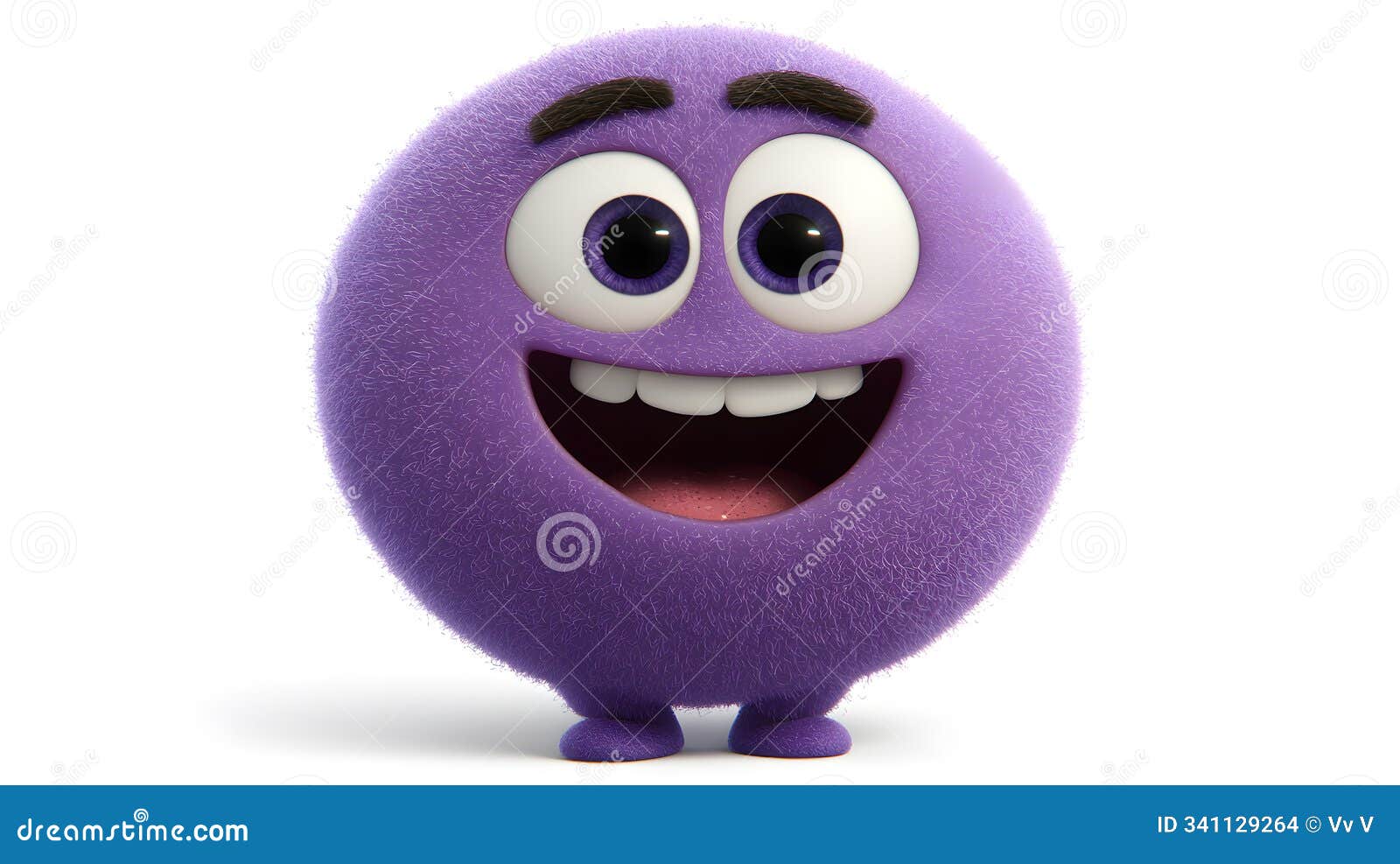 Animated Character From A Pebble With A Happy Face And A Big Memo On ...