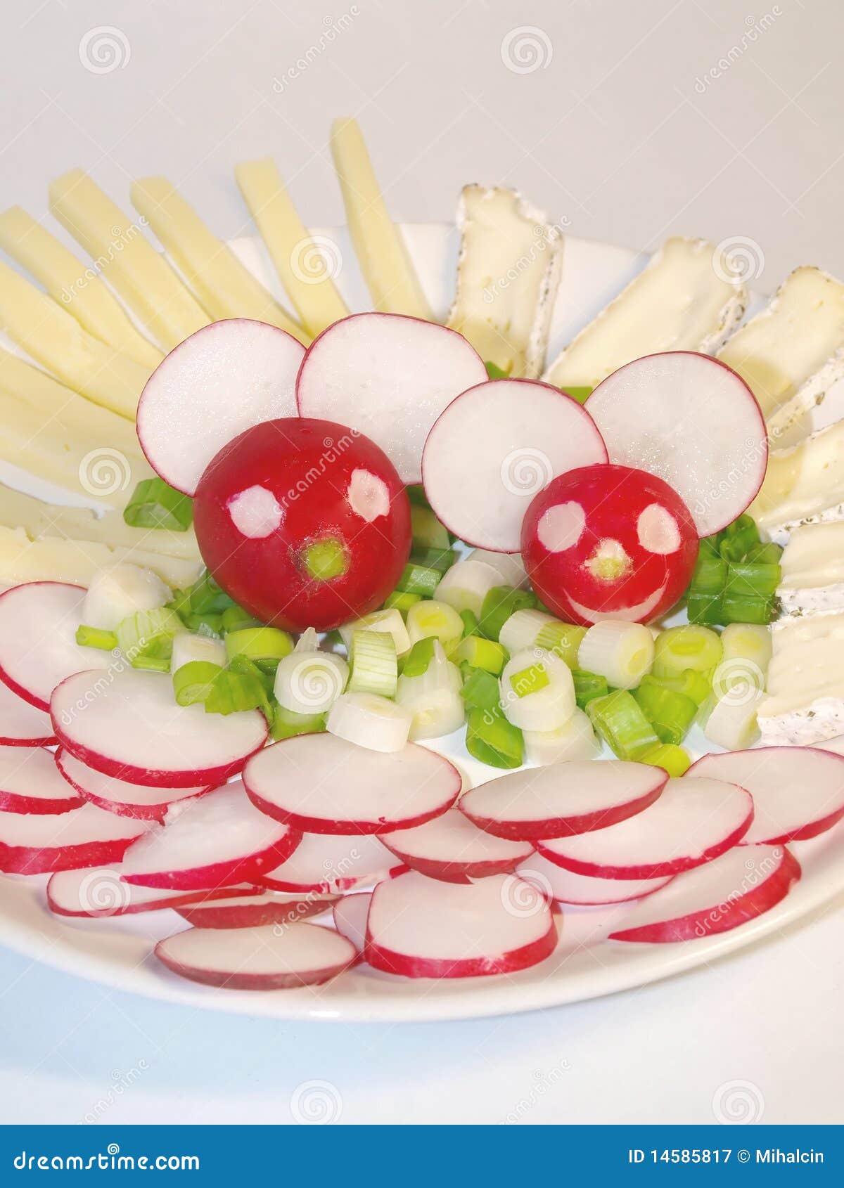 Cheerful radish mice stock image. Image of eating, fiber - 14585817