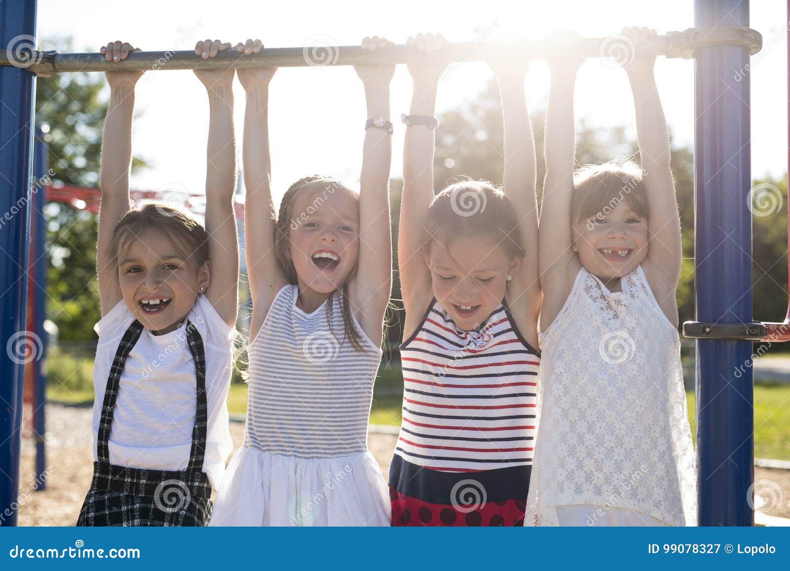 Cheerful School Age Child Play on Playground School Stock Image - Image ...