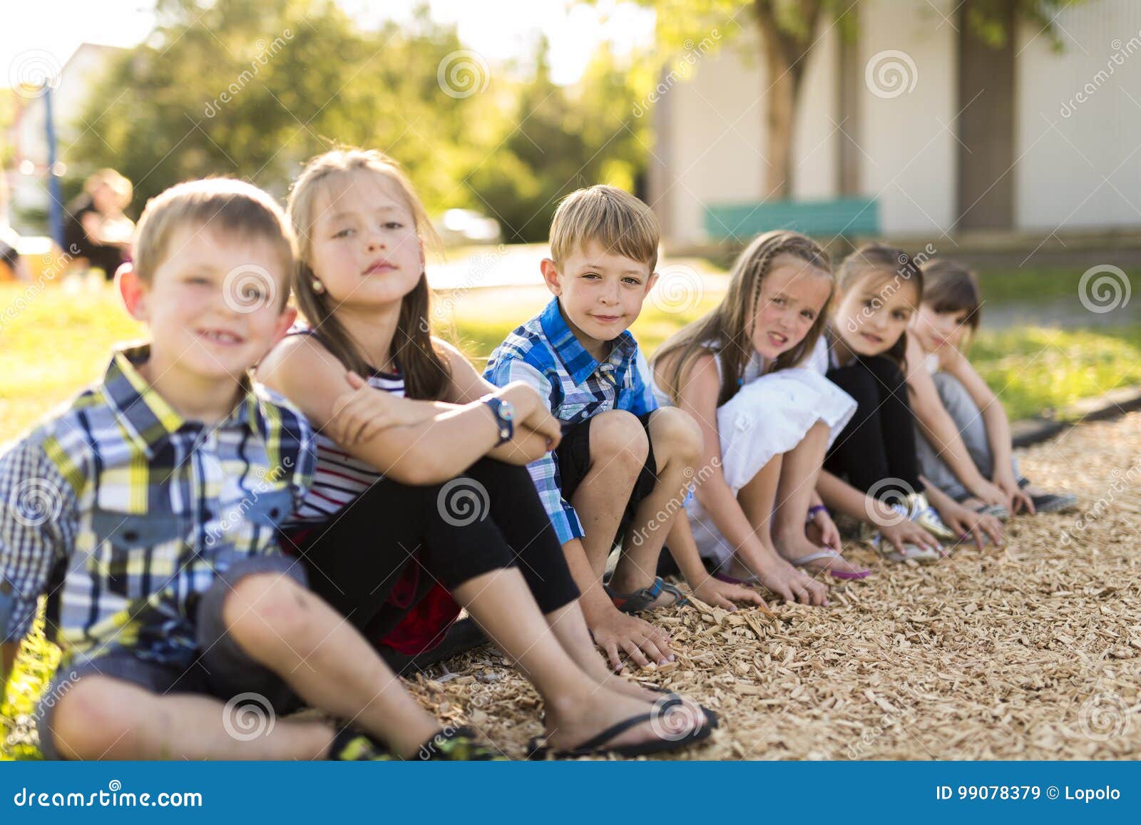 Cheerful School Age Child Play on Playground School Stock Image - Image ...
