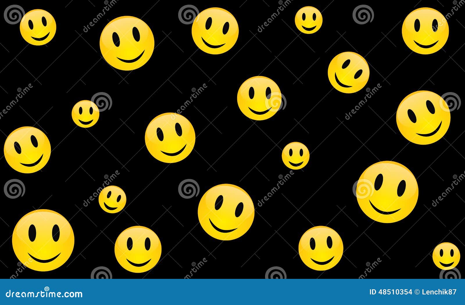Cheerful smile, vector stock vector. Illustration of guarantee - 48510354