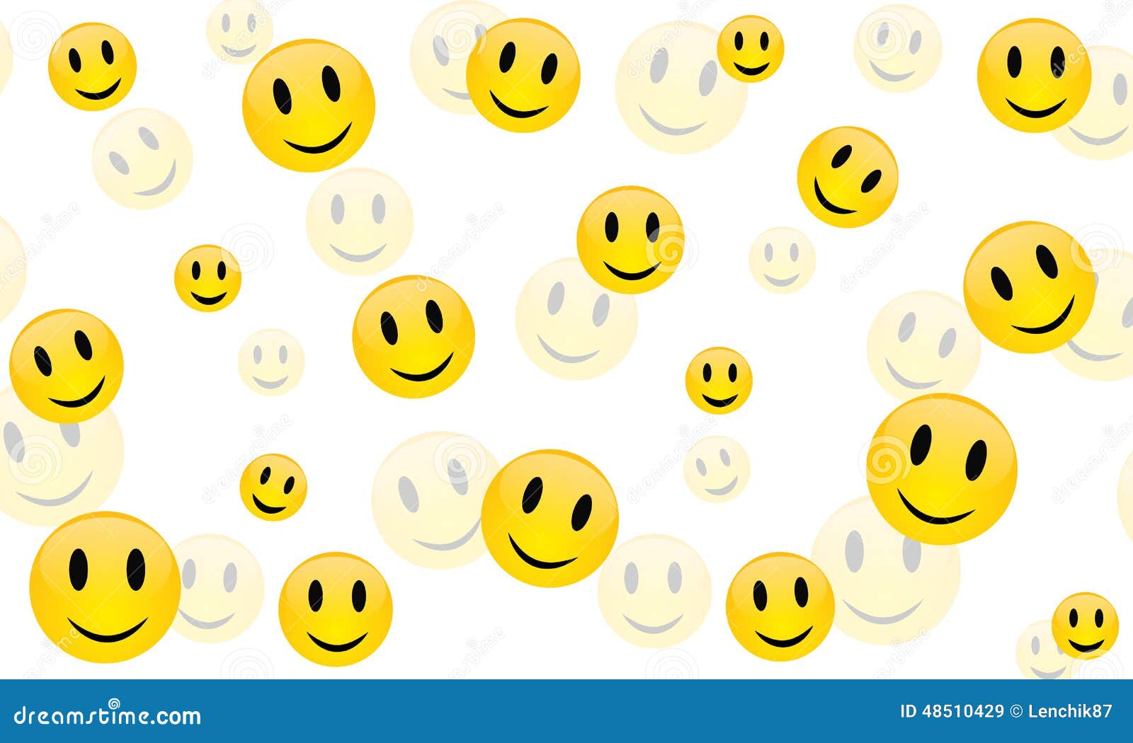 Cheerful smile, vector stock vector. Illustration of character - 48510429