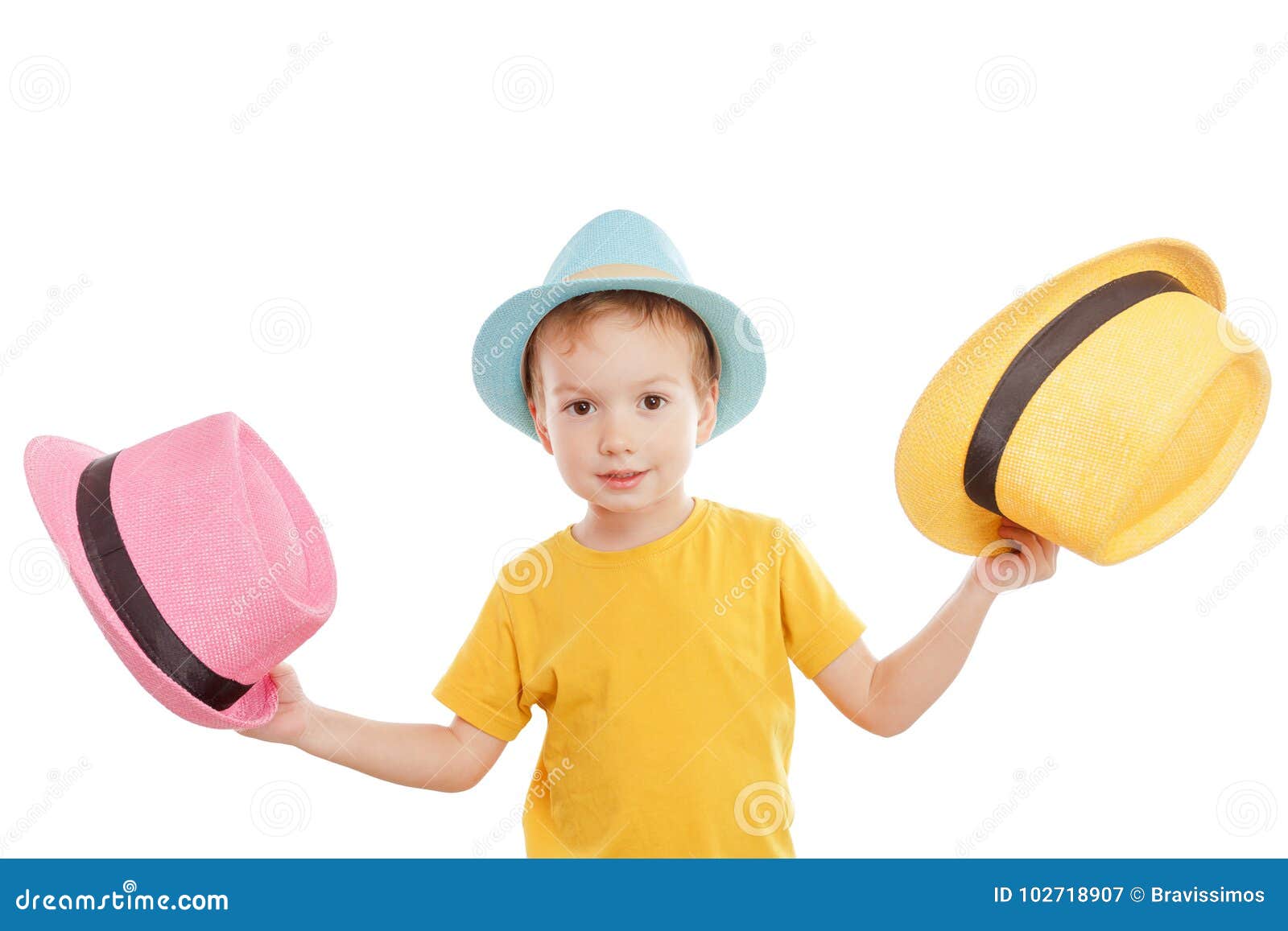 Dancing Boy in the Hat Isolated on White Stock Image - Image of lovely ...