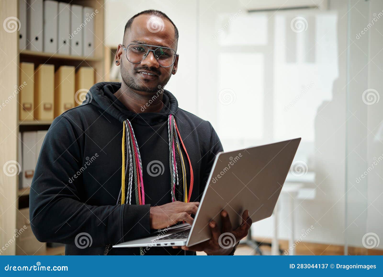 Cheerful Software Developer Stock Image - Image of office, business ... Cheerful Software Developer Stock Image - Image of office, business ...