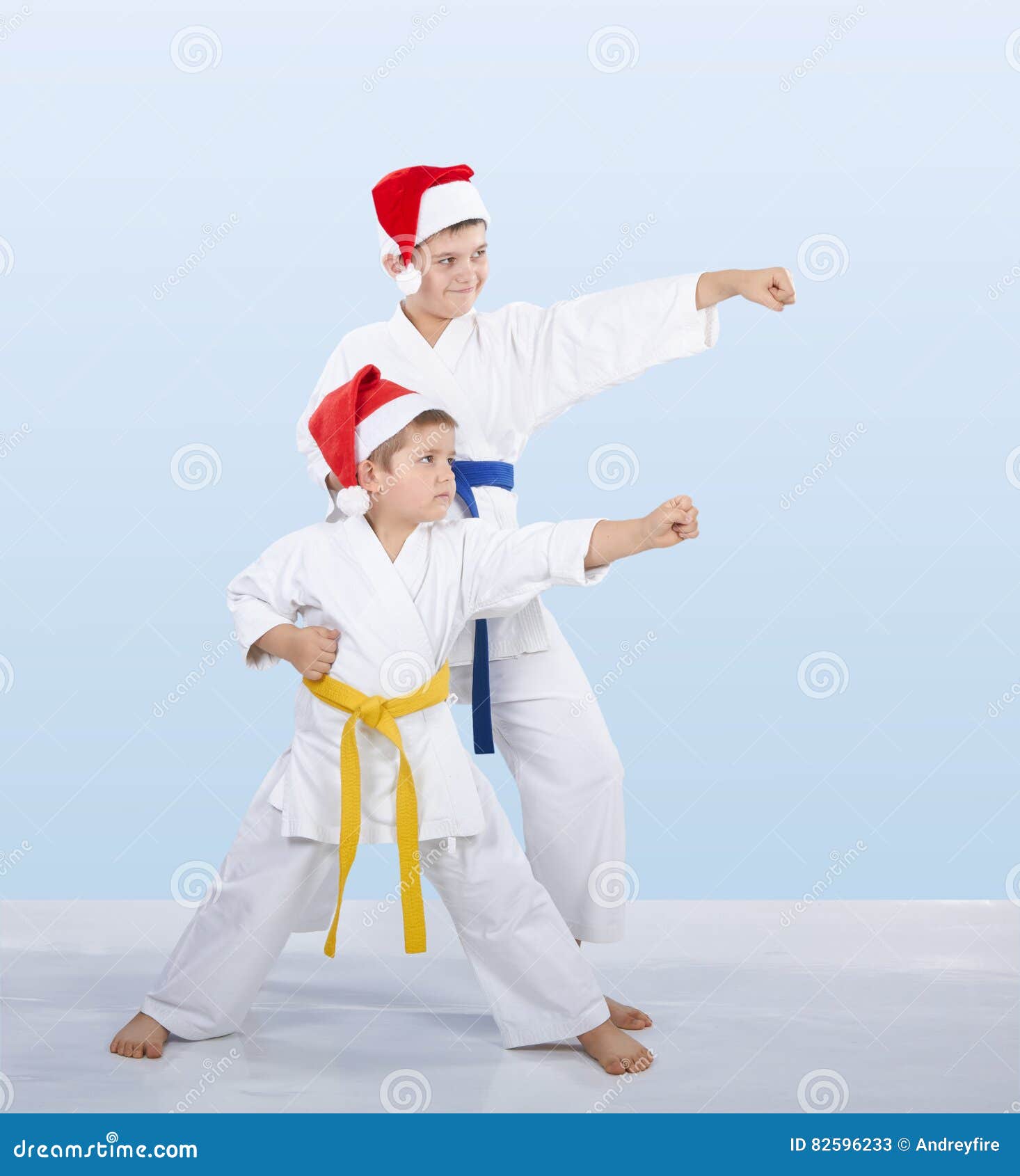 Cheerful Sportsmen are Training Beat Punch Arm Stock Image - Image of ...