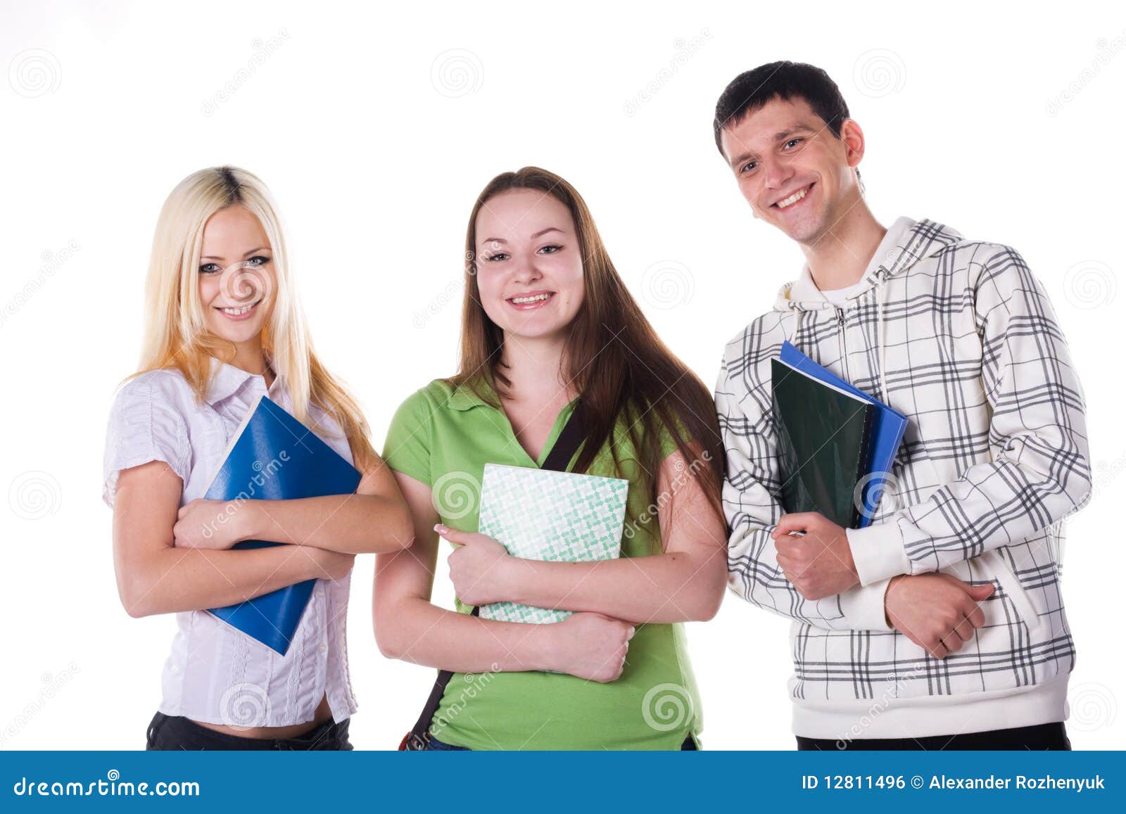 Cheerful students stock photo. Image of lively, female - 12811496