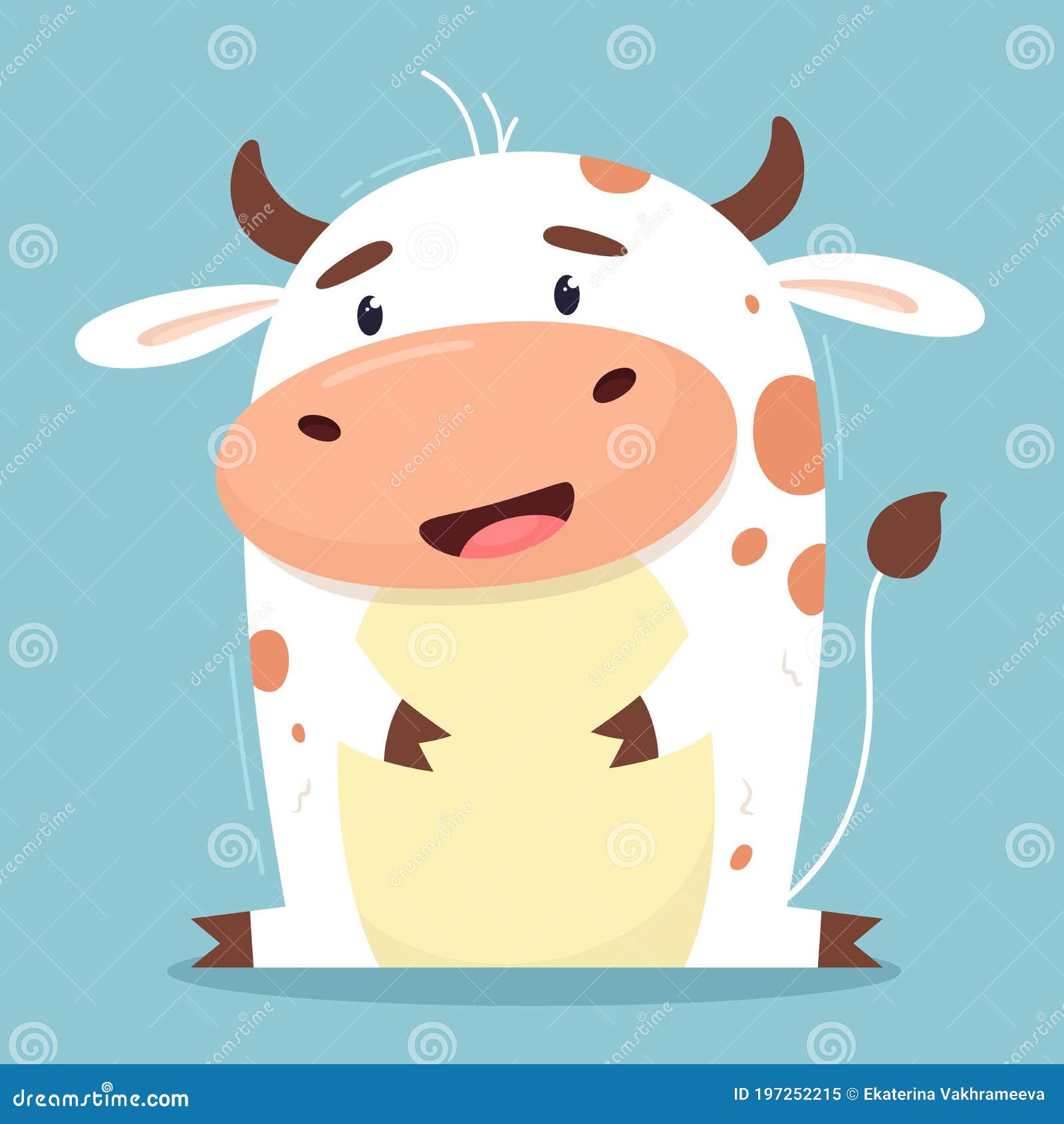 Cheerful Stylized Goby. Vector Illustration In Cartoon Flat Style ...