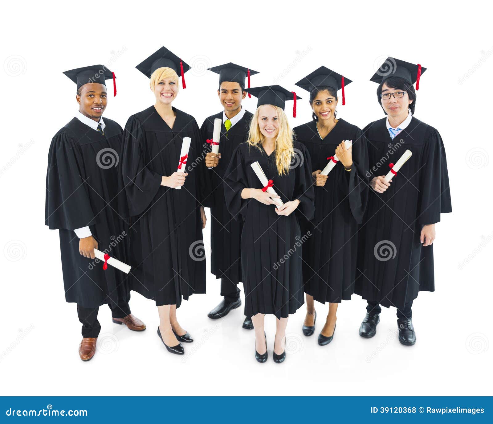 Cheerful and Successful Graduating Students Stock Photo - Image of ...