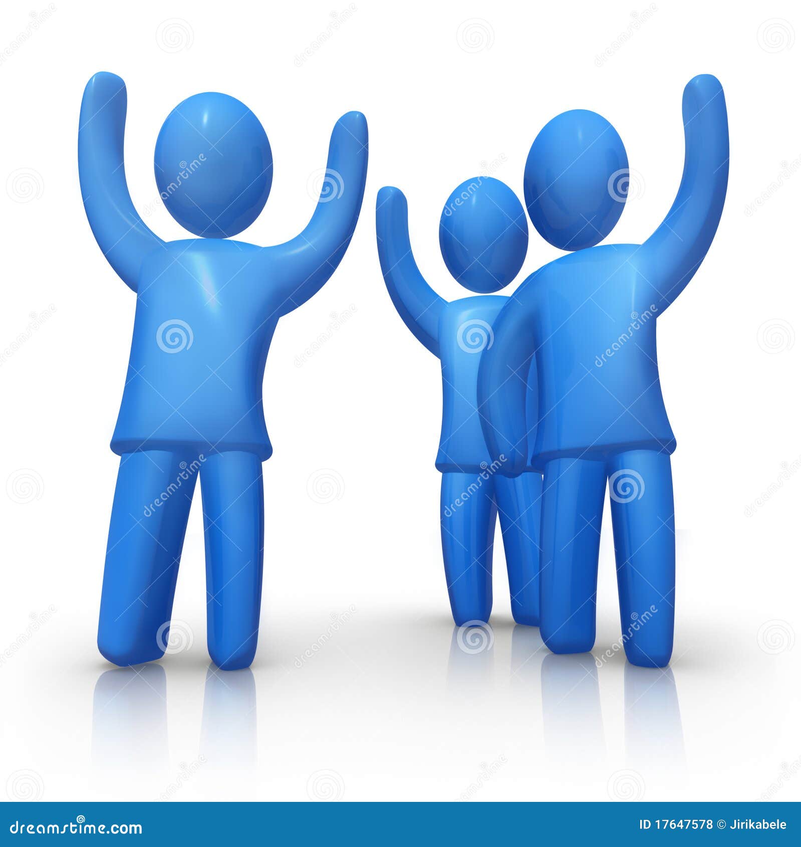 Cheerful team stock illustration. Illustration of friendship - 17647578