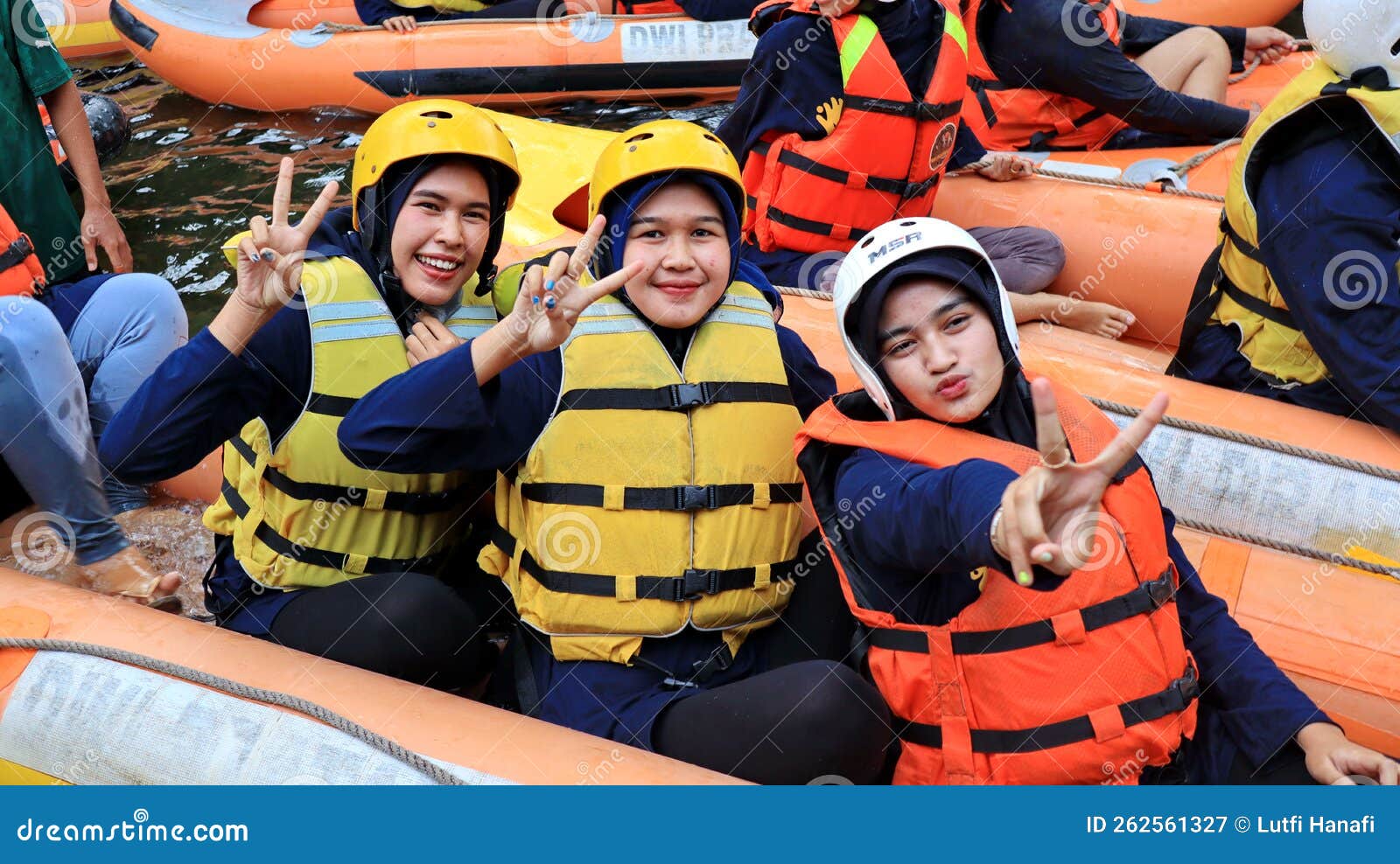 Cheerful Team is Rafting on a River Editorial Photography - Image of ...