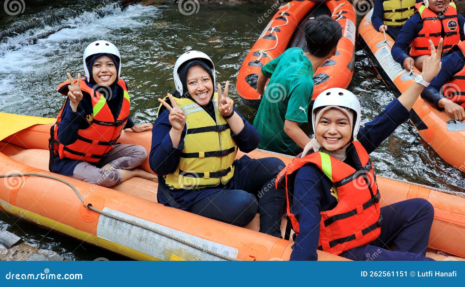 Cheerful Team is Rafting on a River Editorial Photo - Image of extreme ...