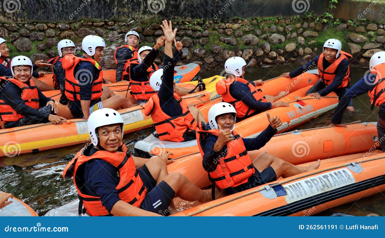 Cheerful Team is Rafting on a River Editorial Photo - Image of friends ...