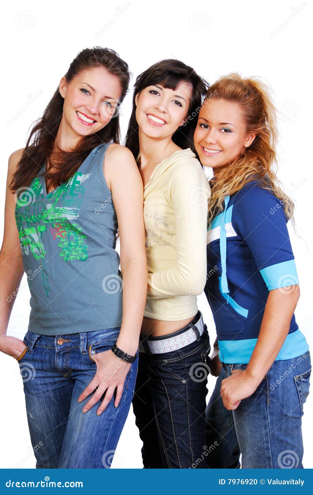 Cheerful teen stock photo. Image of female, collective - 7976920