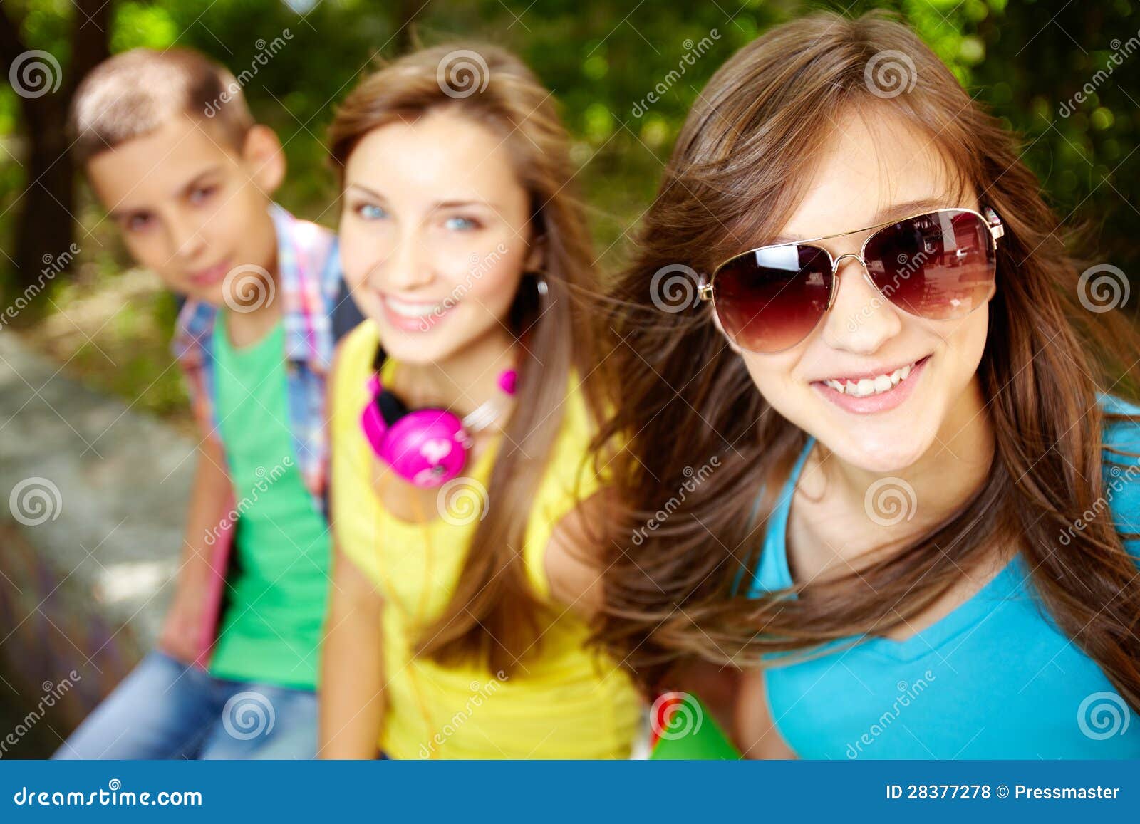 Cheerful teens stock photo. Image of cheerful, closeup - 28377278