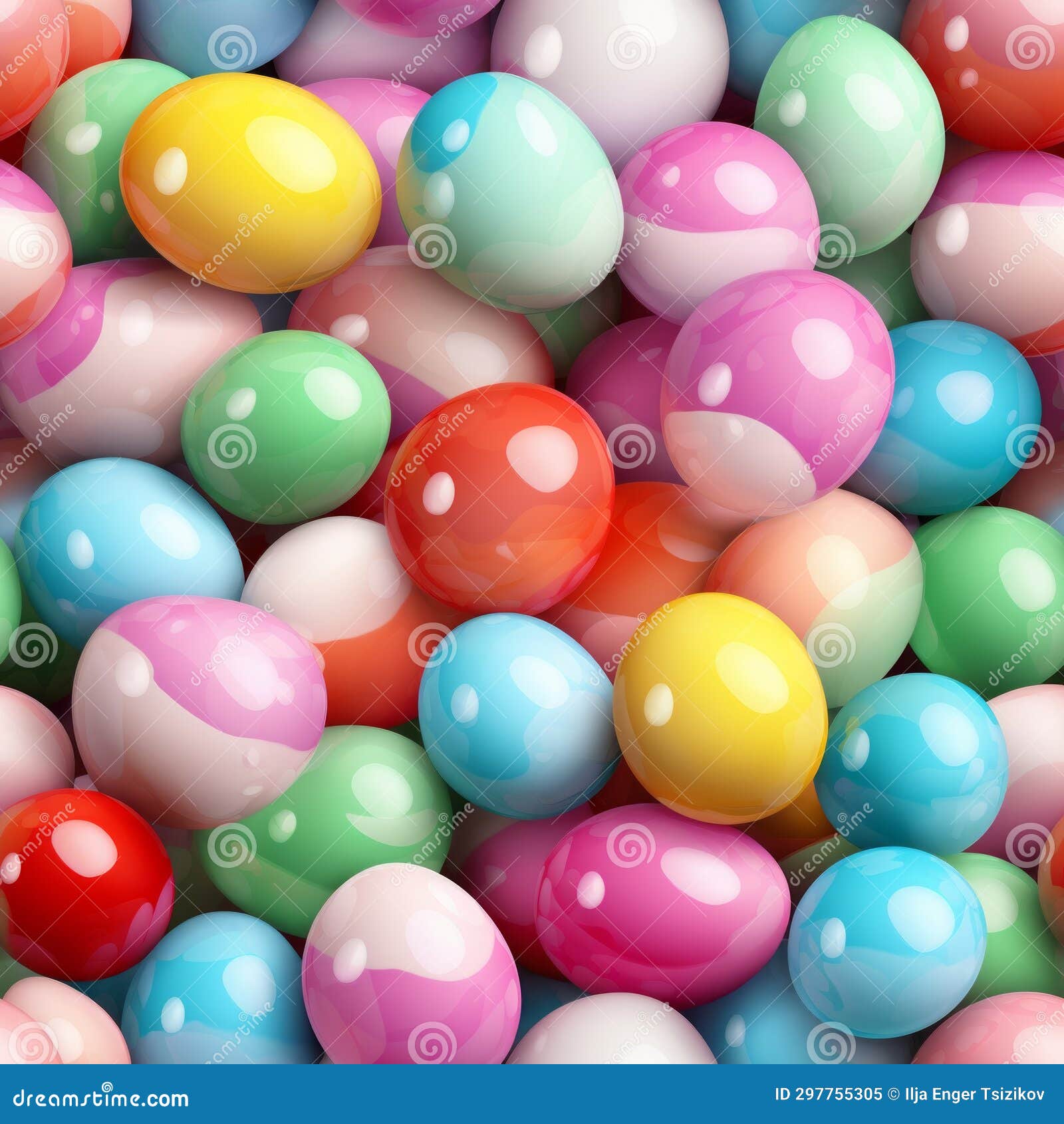 Cheerful and Vibrant Happy Easter Pastel Colors Seamless Pattern Vector ...
