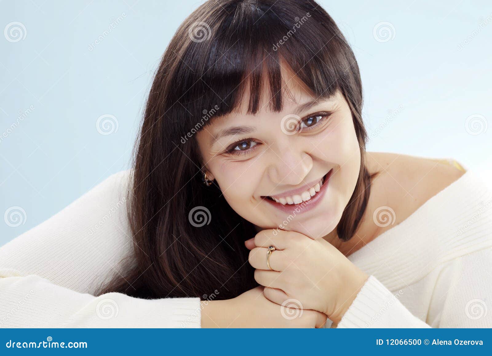Cheerful woman stock photo. Image of pretty, joyful, young - 12066500