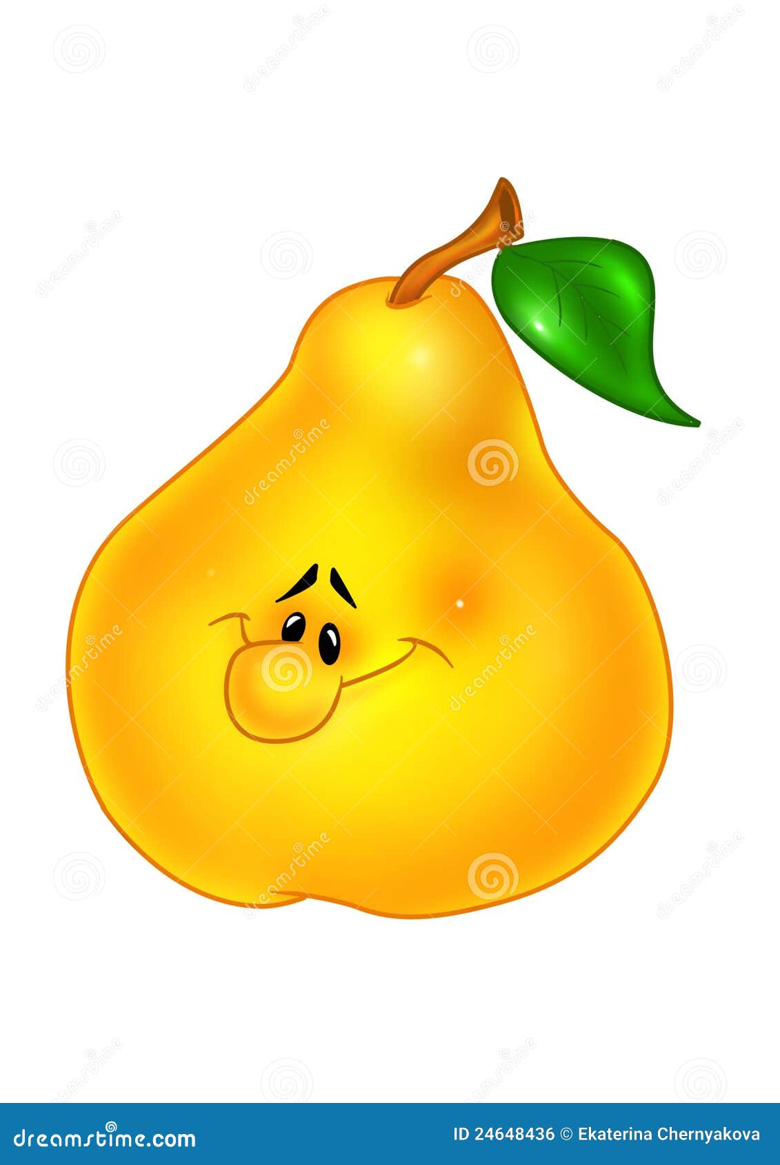 Pear Cartoon With Many Expressions | CartoonDealer.com #29876813