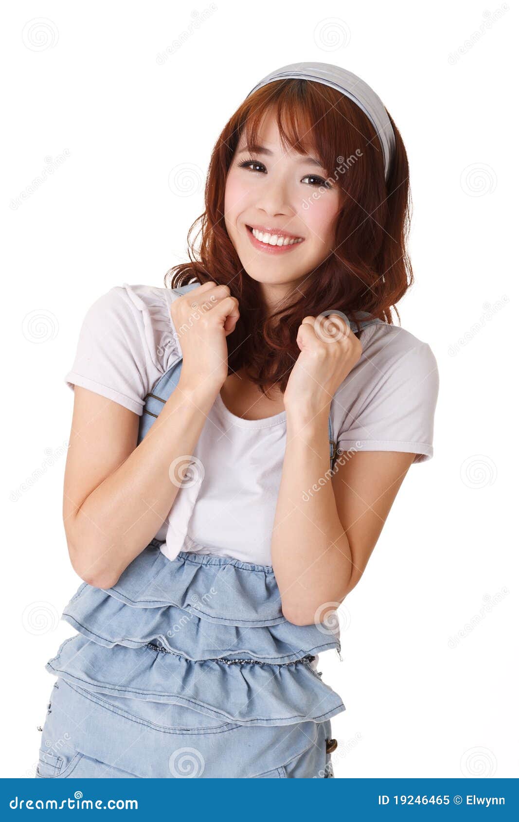 Cheerful young Asian girl stock image. Image of female - 19246465