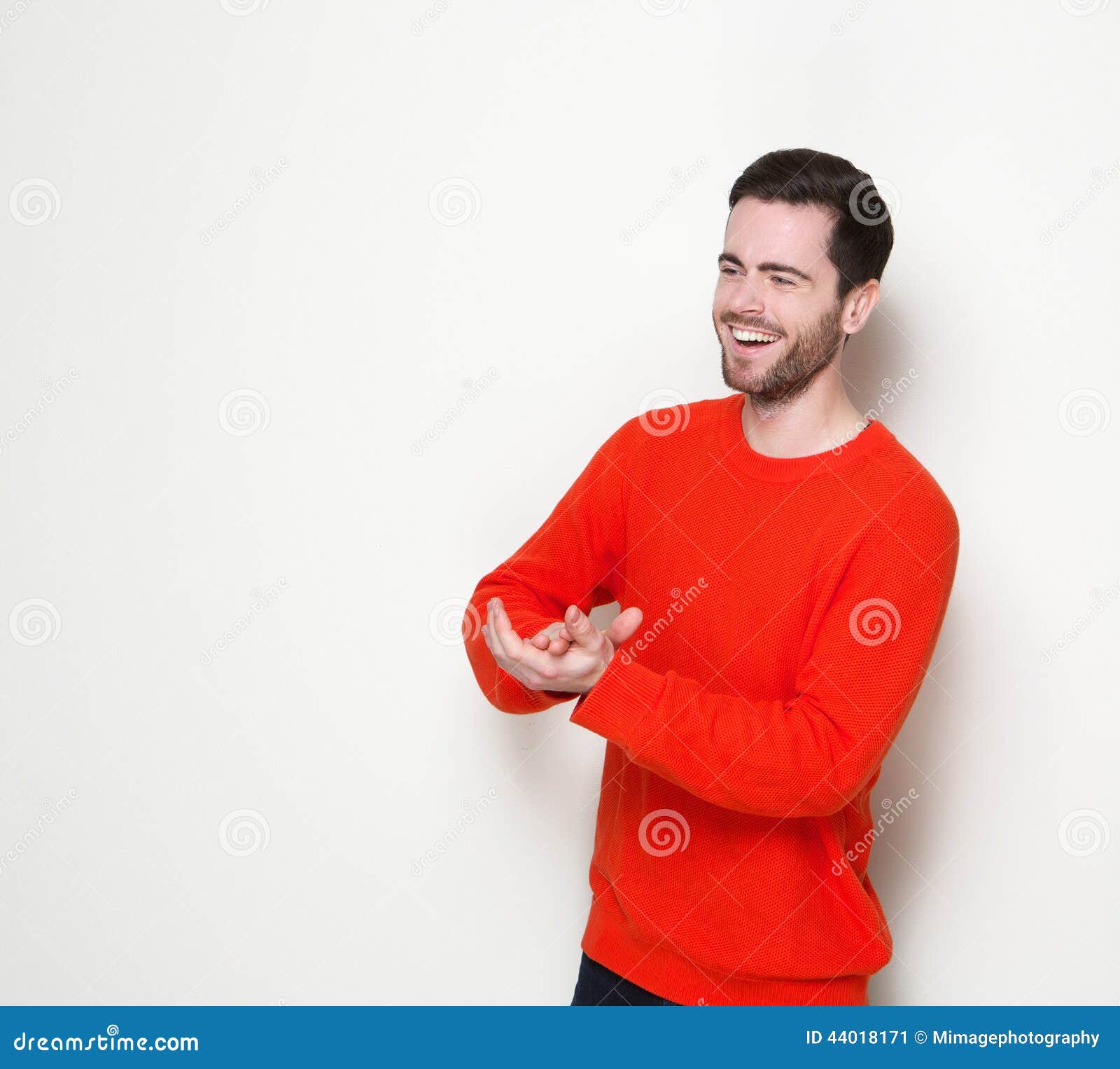 Cheerful Young Man Clapping Hands Stock Image - Image of confidence ...