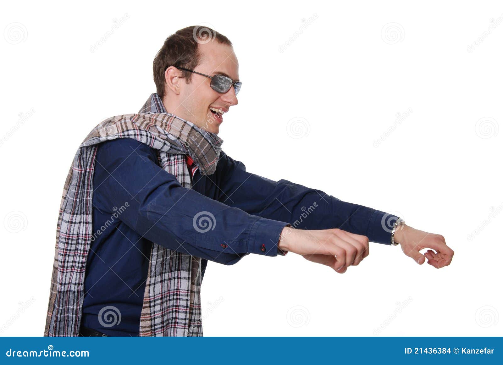 Cheerful Young Man with a Scarf Stock Photo - Image of confidence ...