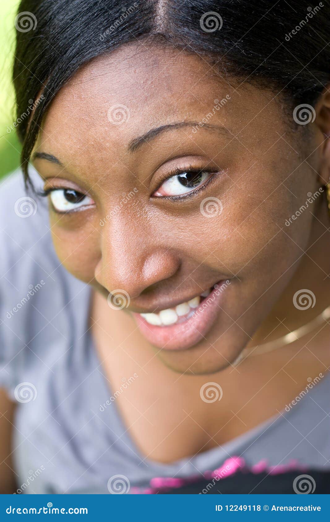 Cheerful Young Woman stock photo. Image of female, model - 12249118