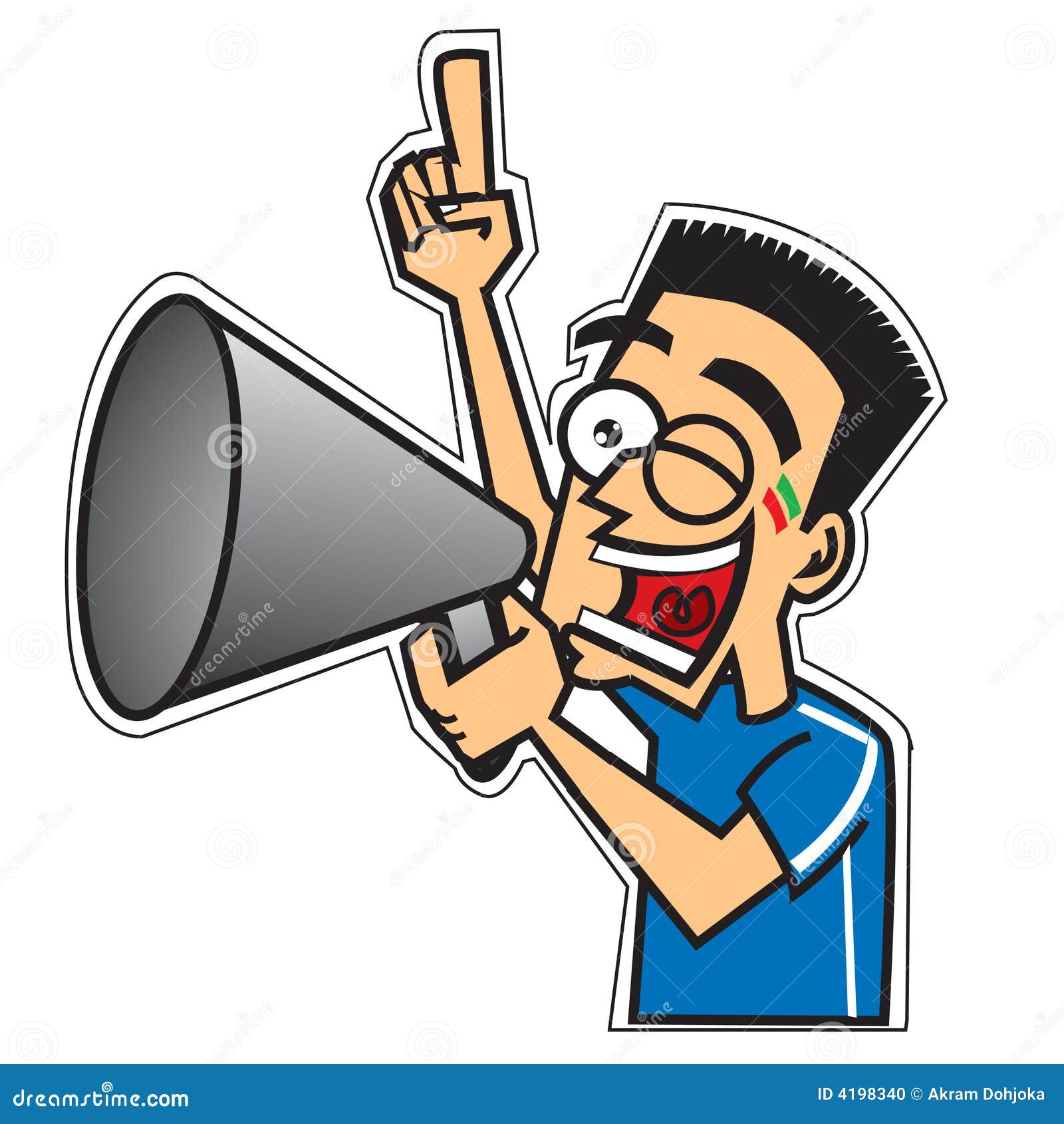 Cheering stock vector. Illustration of blink, number, soccer - 4198340