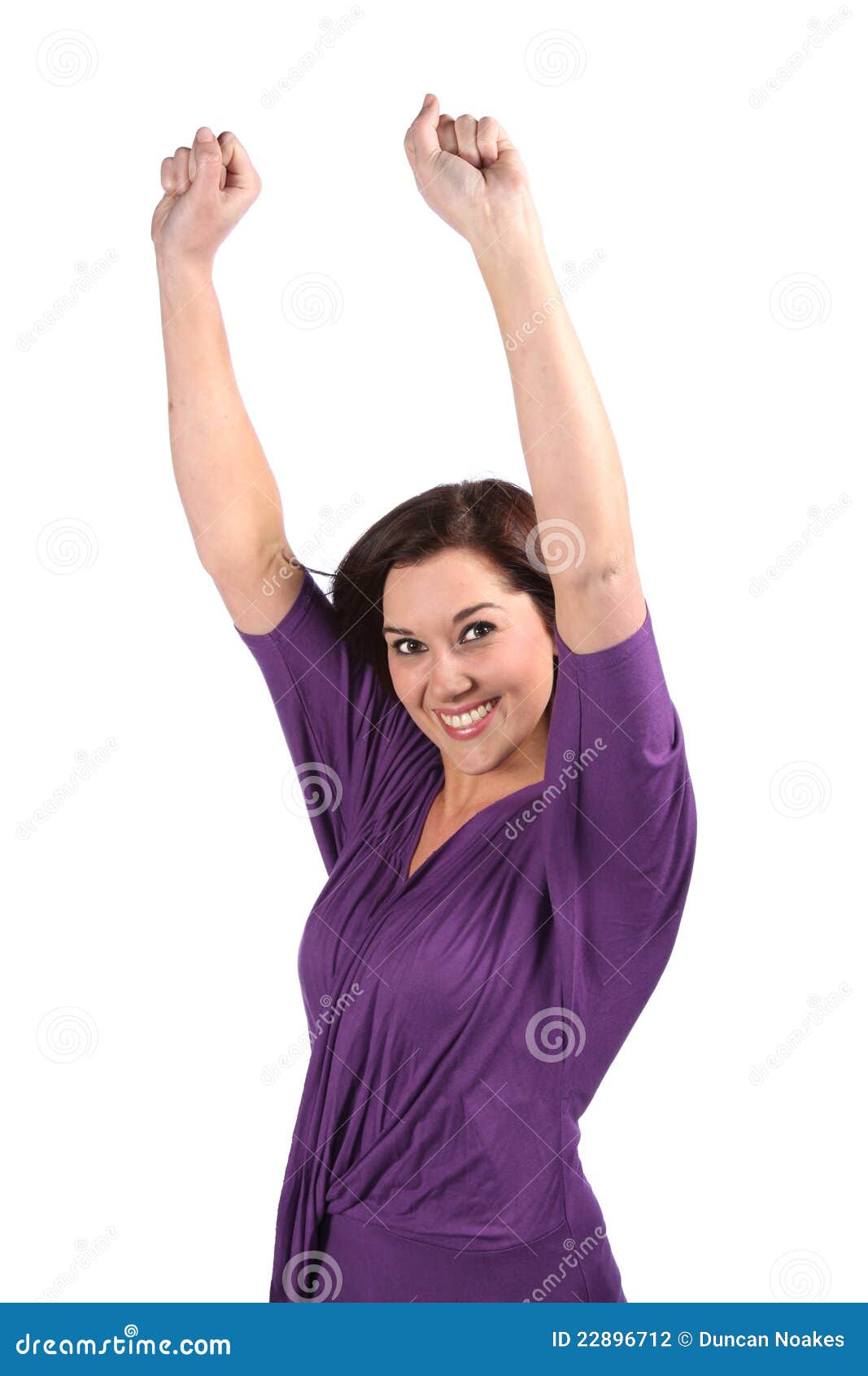 Cheering Beauty Lady stock photo. Image of beauty, attractive - 22896712