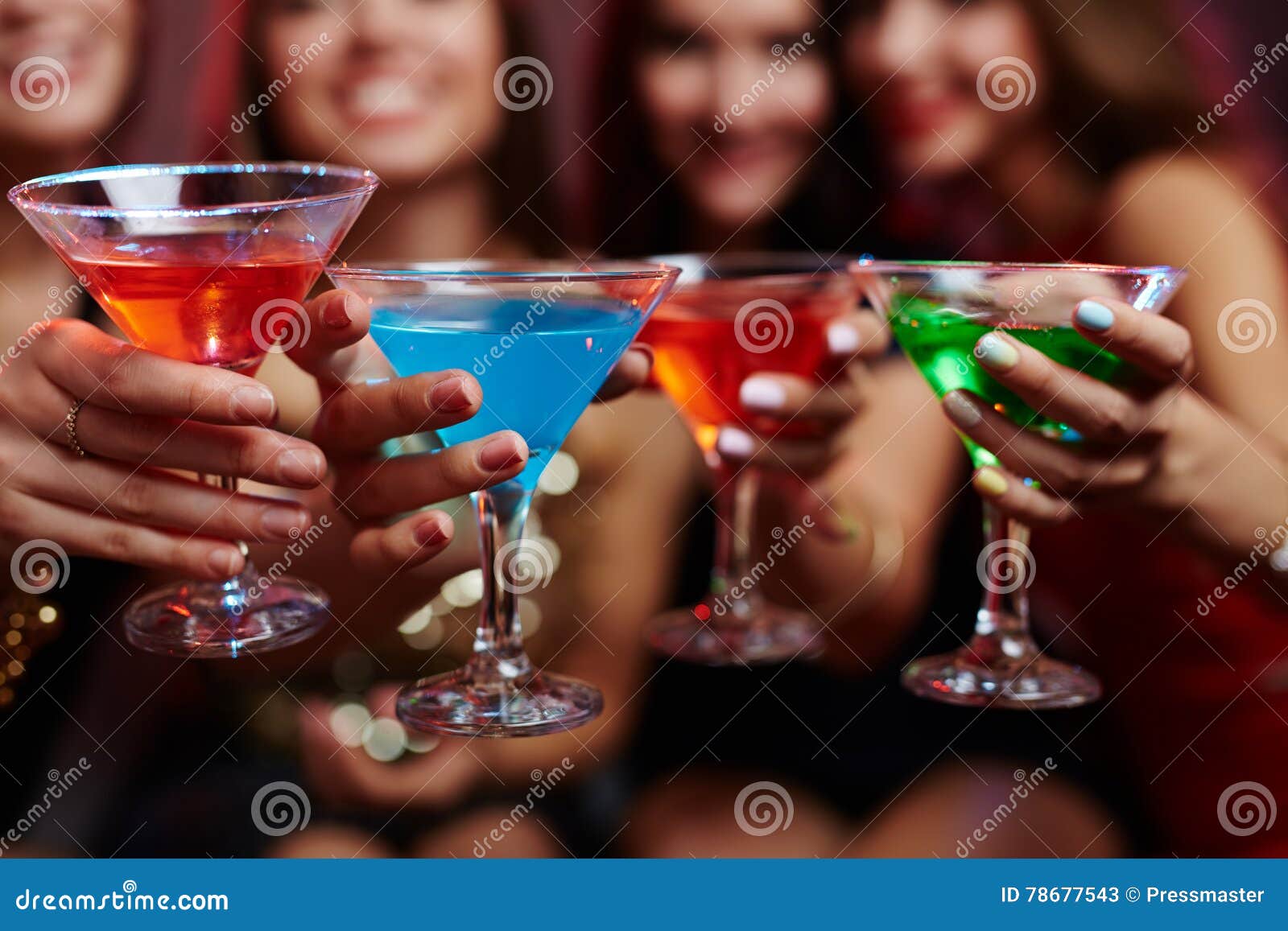 Cheering with cocktails stock image. Image of together - 78677543