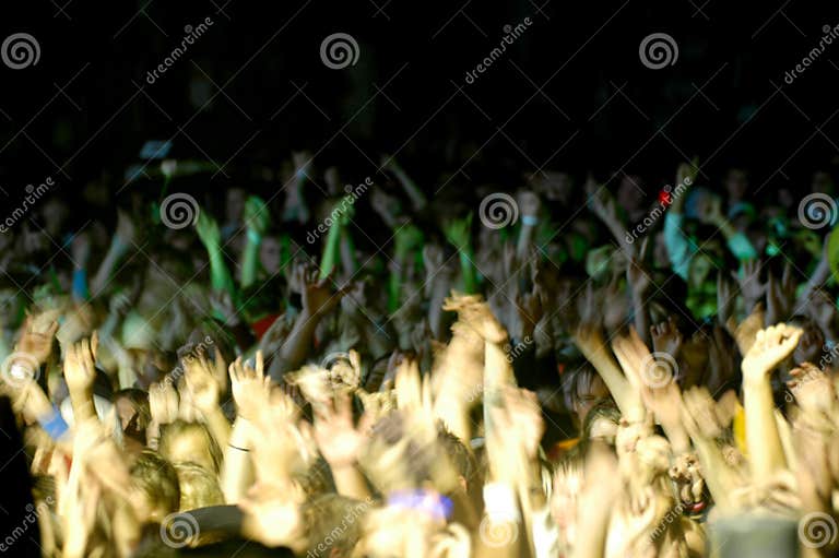 Cheering crowd stock photo. Image of night, mass, cheering - 1238142