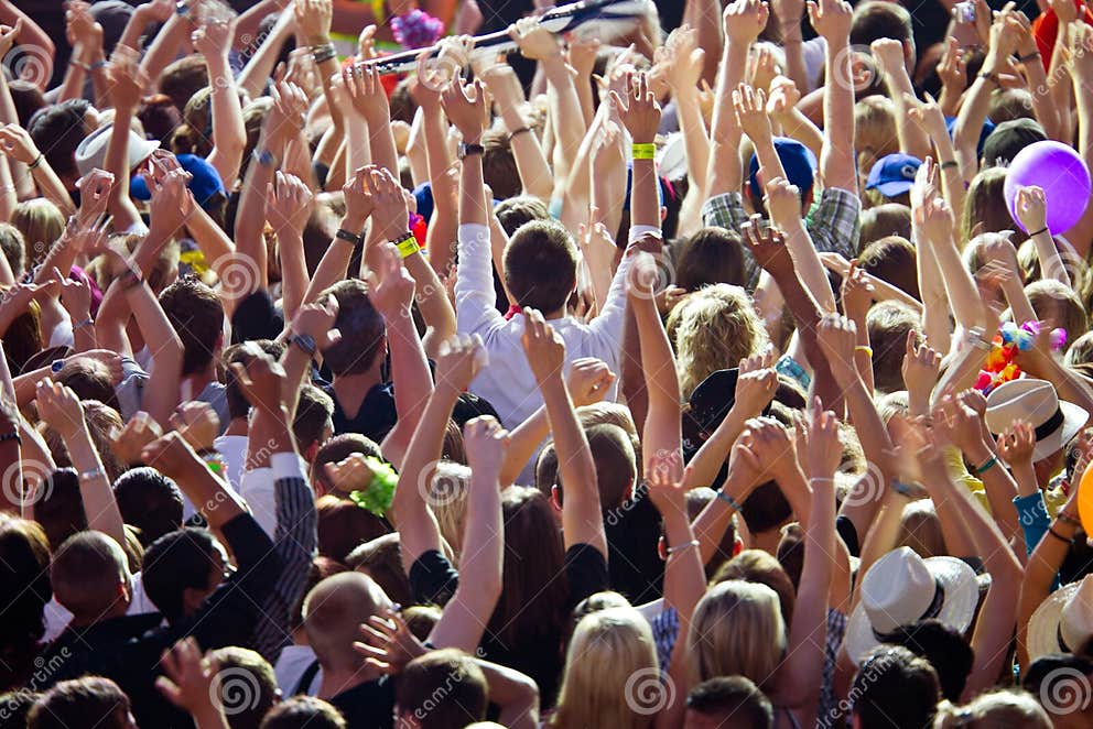 Cheering crowd stock image. Image of stage, sound, public - 18902175