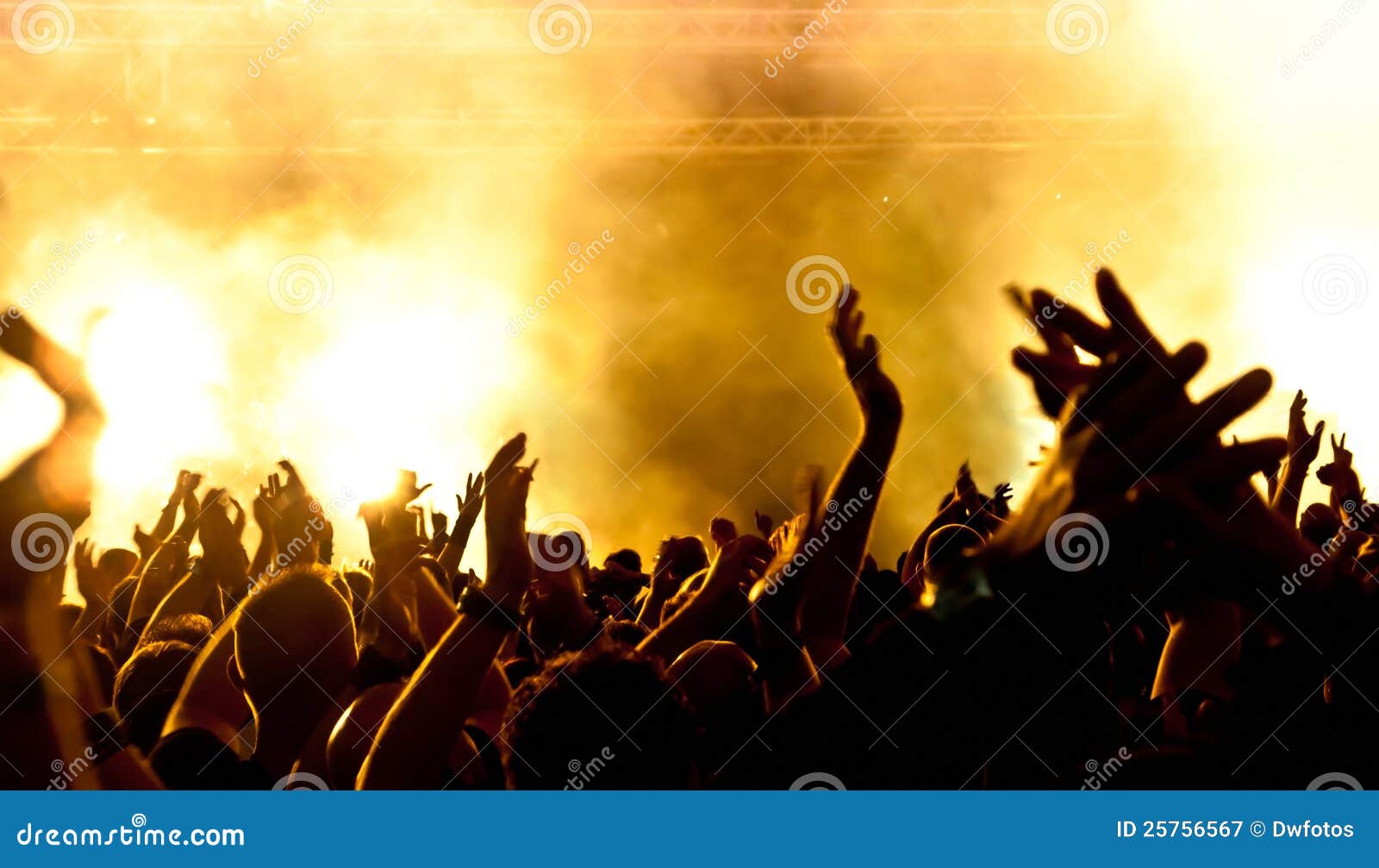 Cheering crowd stock image. Image of band, event, happiness - 25756567