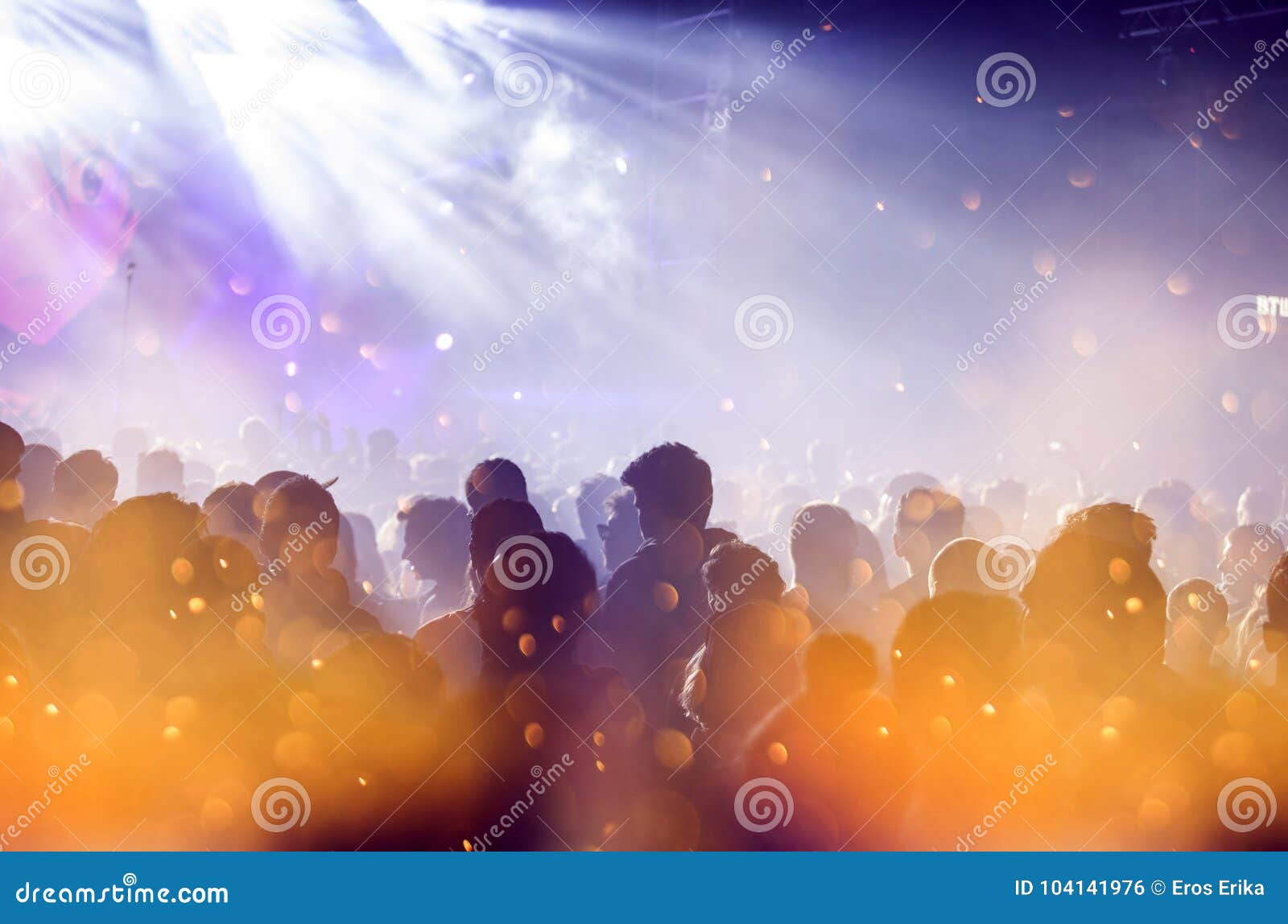 Cheering Crowd at a Concert Editorial Photo - Image of excited, cheer ...