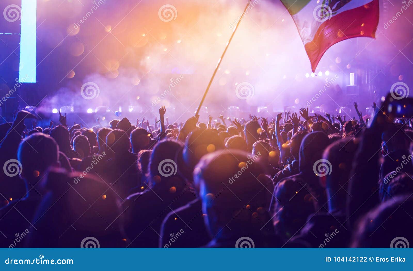 Cheering Crowd at a Concert Editorial Photography - Image of cheerful ...