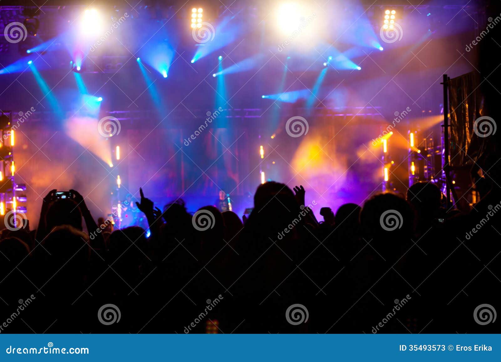 Cheering crowd at concert stock image. Image of packed - 35493573