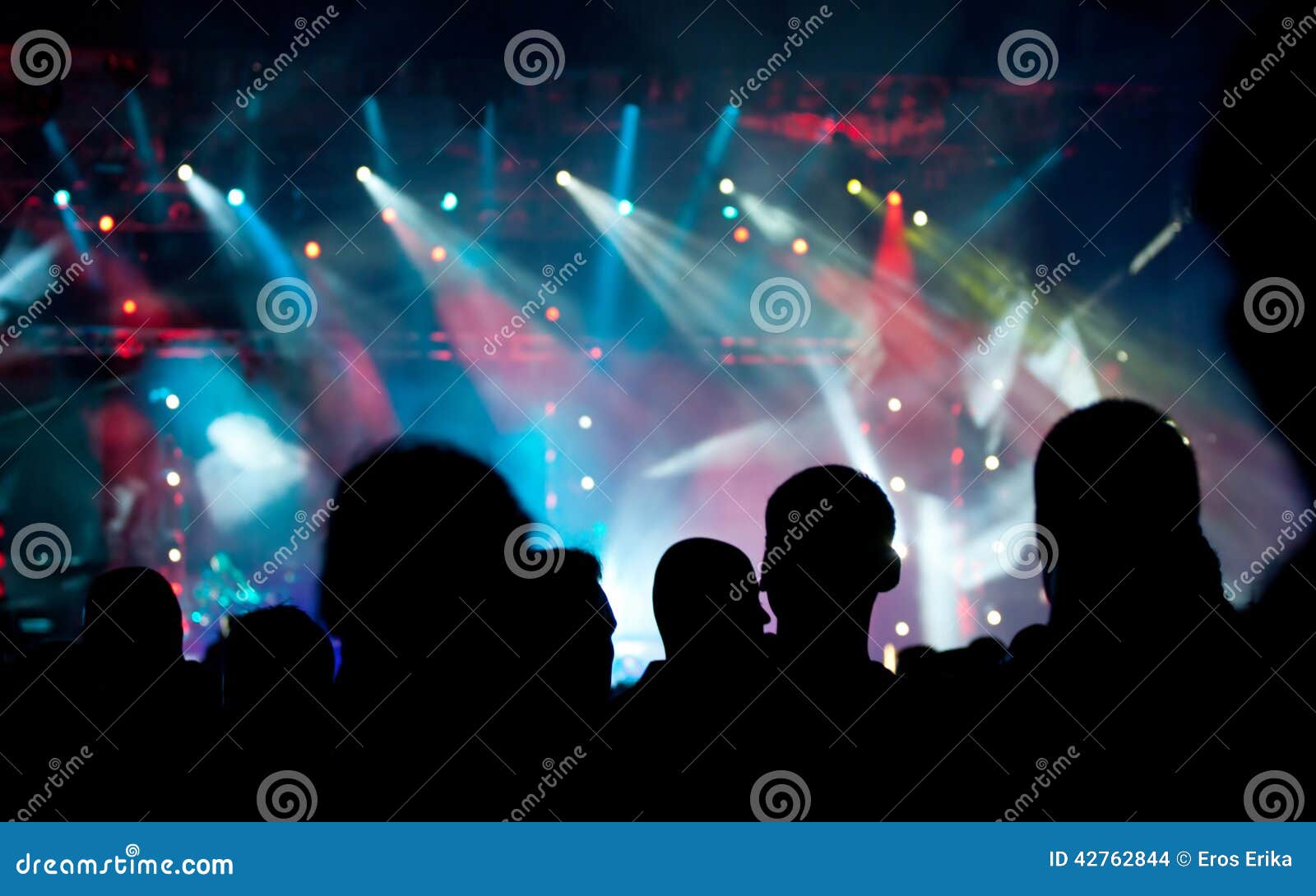 Cheering crowd at concert stock photo. Image of full - 42762844