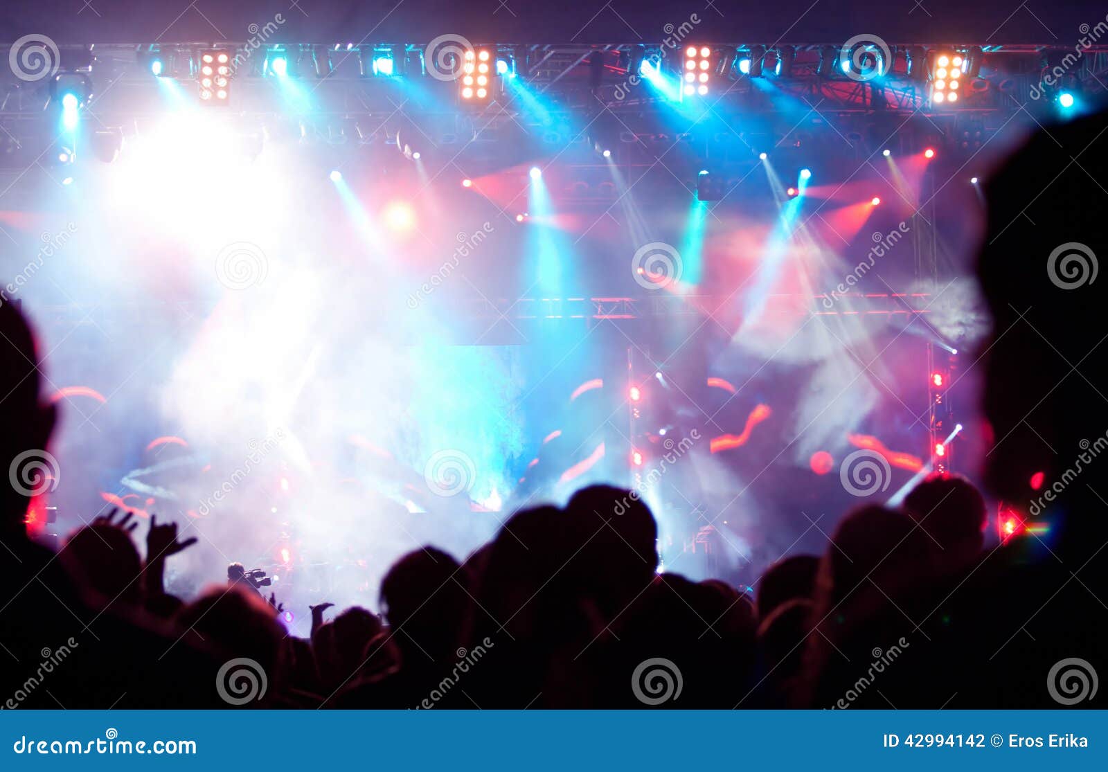Cheering crowd at concert stock photo. Image of musical - 42994142